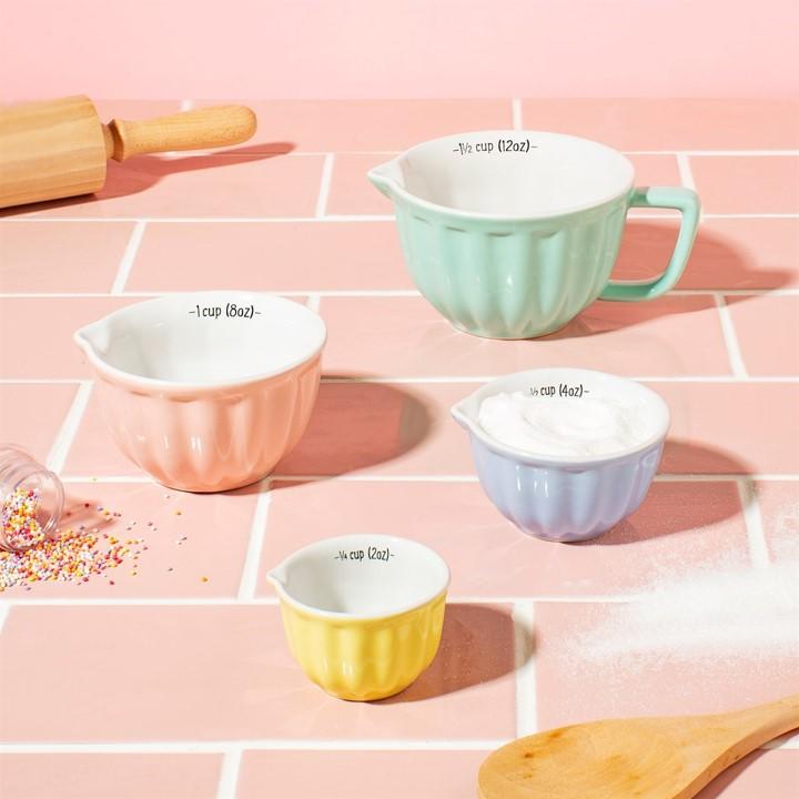 Pastel Measuring Cups Set | Measuring Jugs Set | Retro Pastel Measuring ...