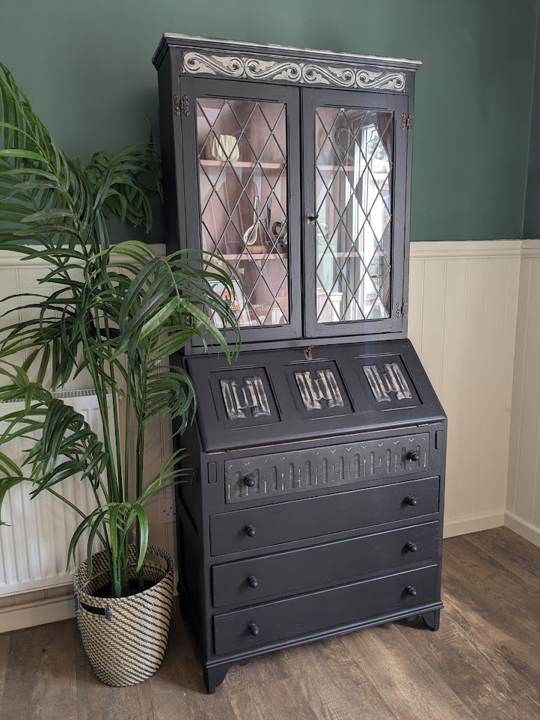 Black and Pink Bureau Bookcase | Writing Bureaus & Desks | Reduce ...