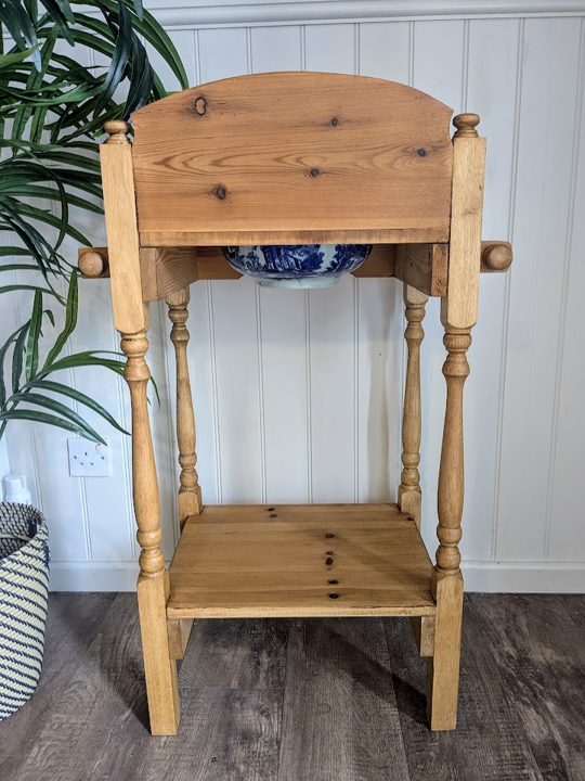 Antique Pine Wash Stand and Pitcher | Bedroom Furniture | Reduce. Reuse ...