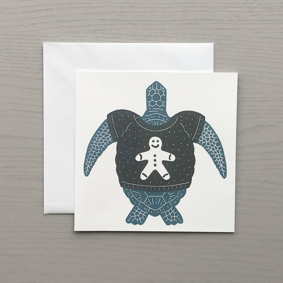 Christmas Turtle Greetings Card