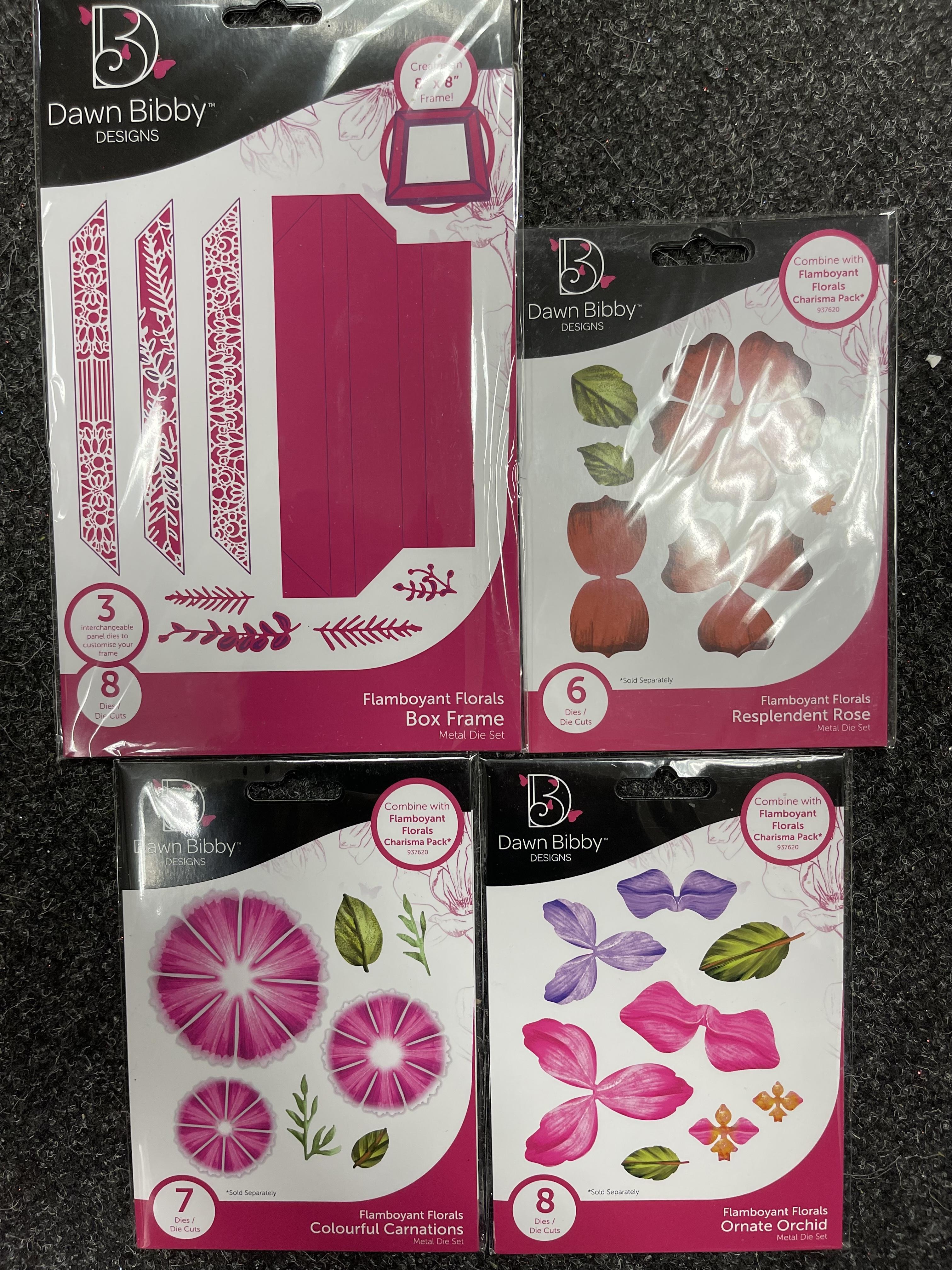 Flamboyant florals - FRAME AND FLOWERS SET