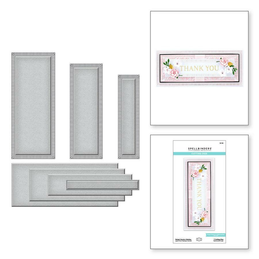 Spellbinders - Fluted Classics Slimline Etched Dies from the Fluted ...