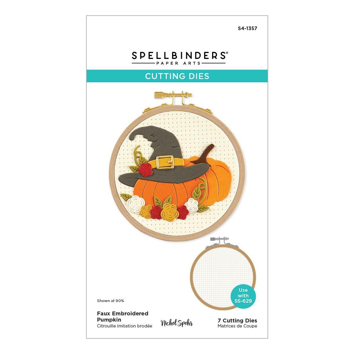 Spellbinders- Faux Embroidered Pumpkin Etched Dies from the Nichol's ...