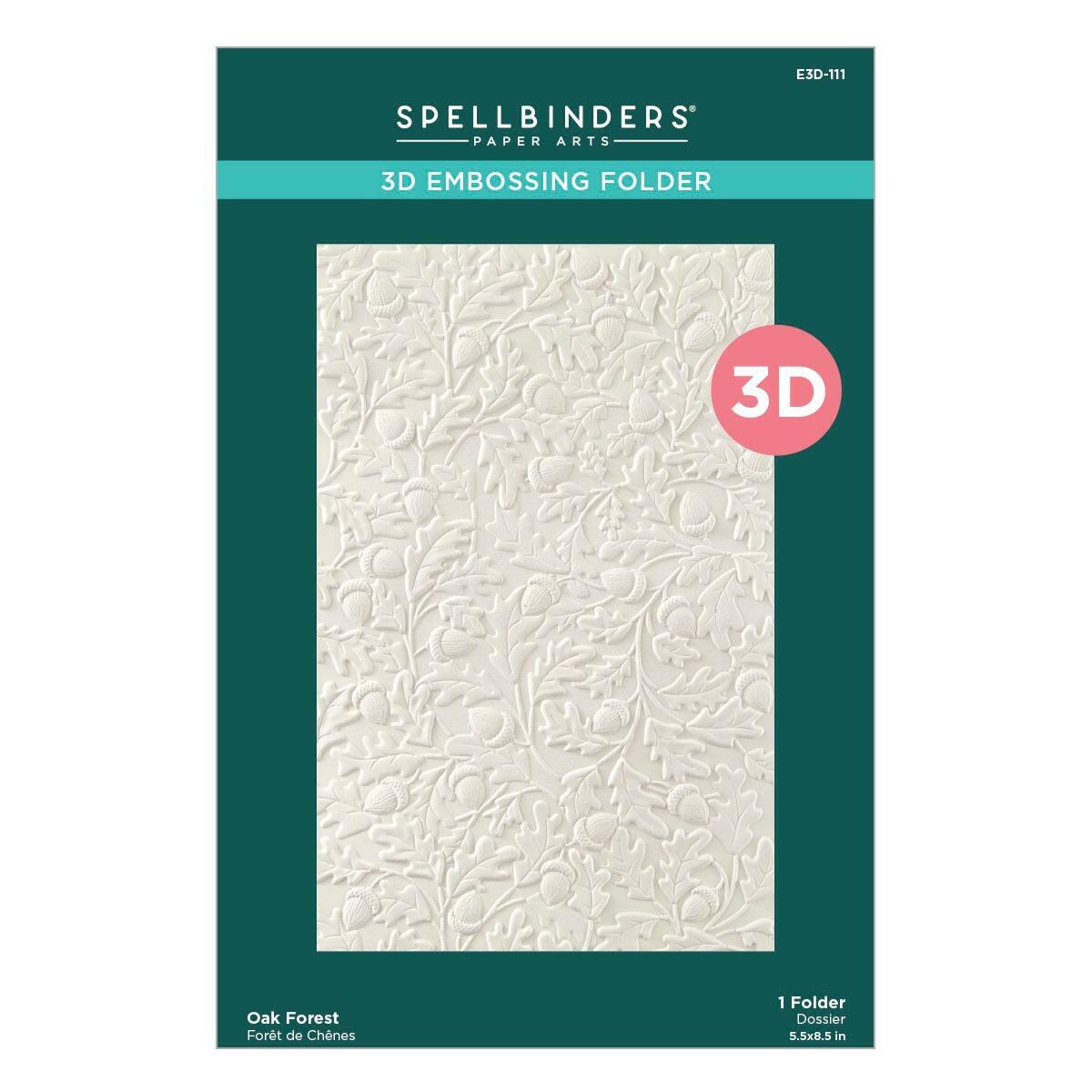 Spellbinders- Oak Forest 3D Embossing Folder from the Falling Leaves ...