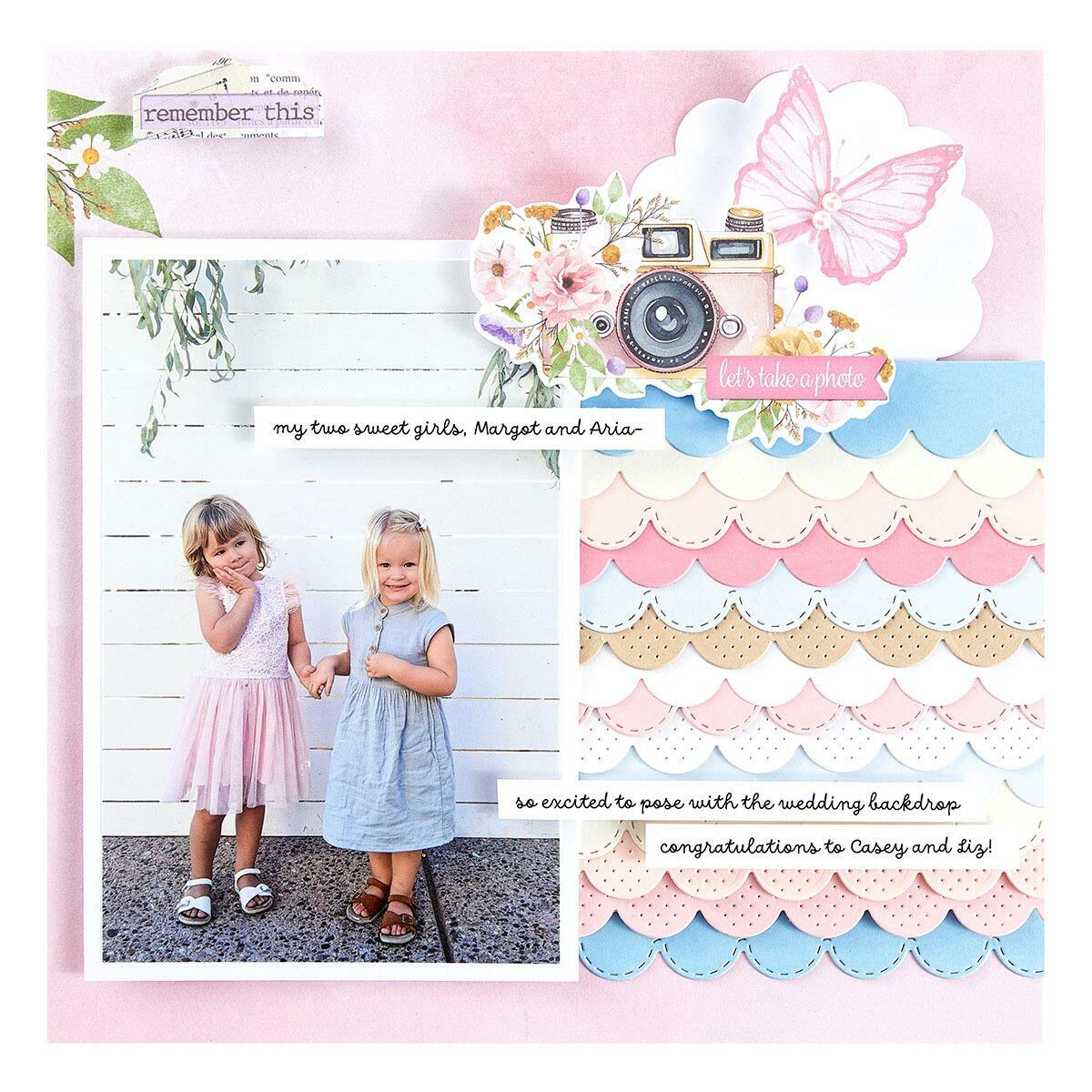 Spellbinders - Stitch & Dots Scallop Borders Etched Dies from the ...