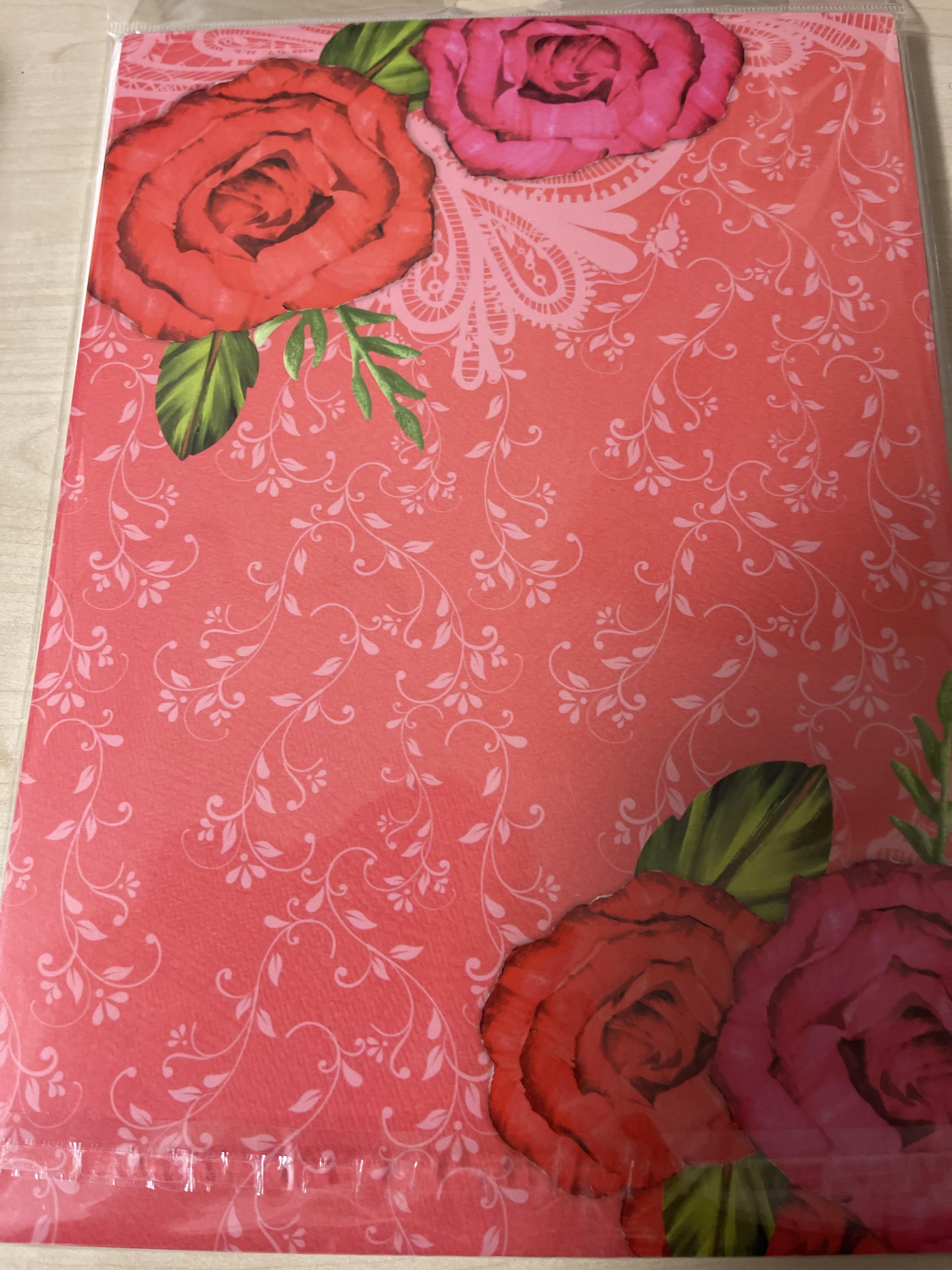 Flamboyant Florals- RESPLENDENT ROSE, CHARISMA AND MATCHING BACKGROUNDS