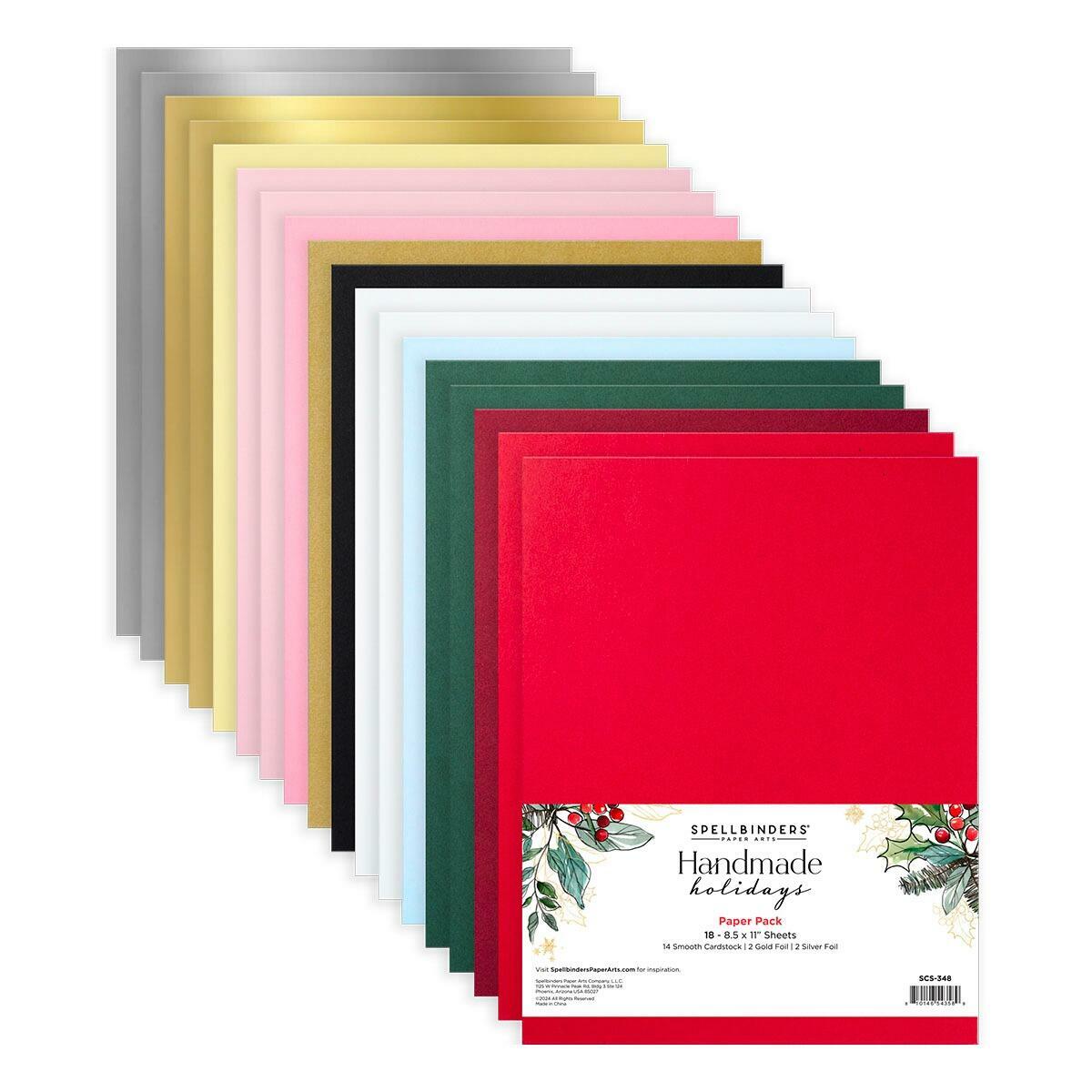Spellbinders- Handmade Holidays Paper Pack from the Handmade Holidays ...