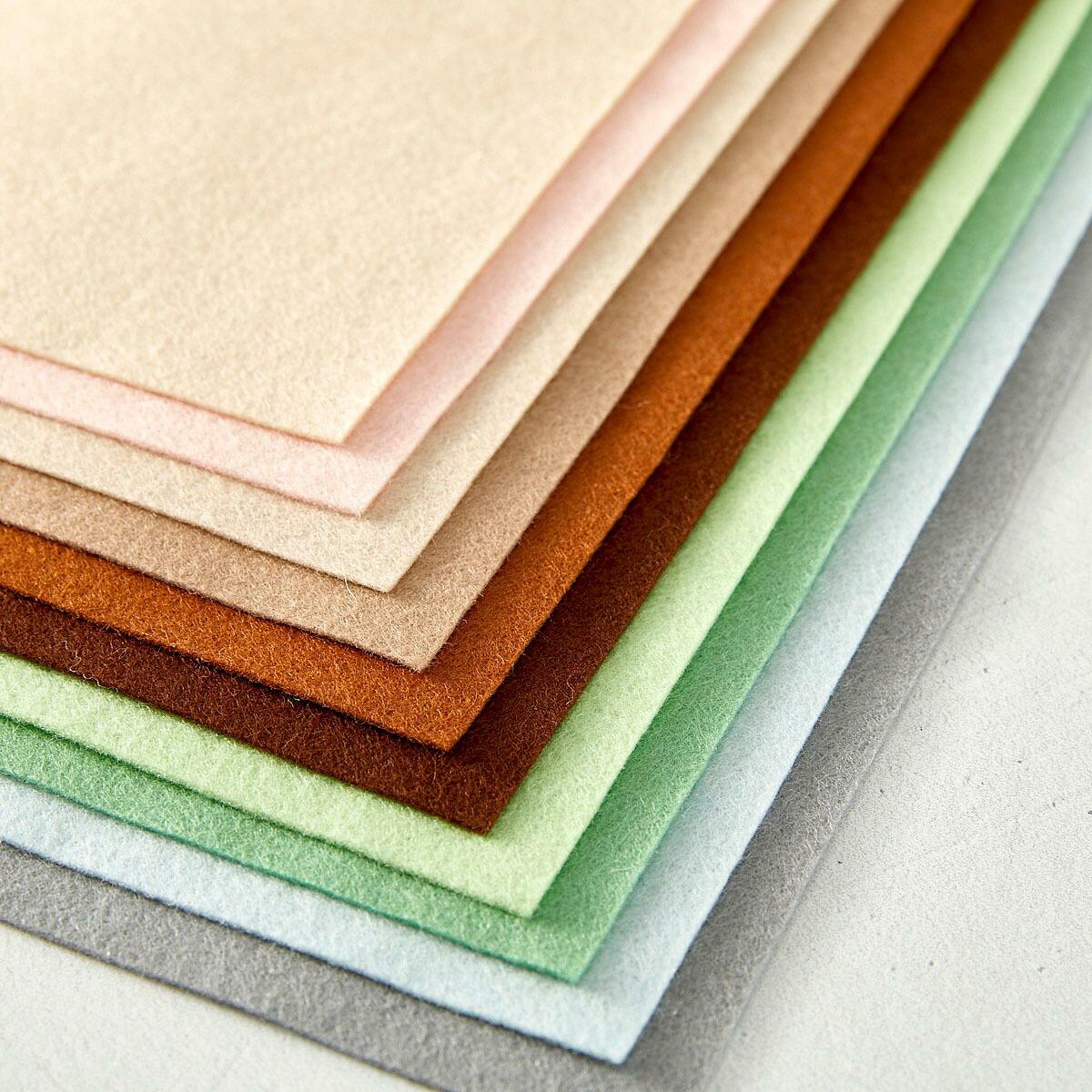 Spellbinders - Merino Wool Felt Sheets - Neutral Collection