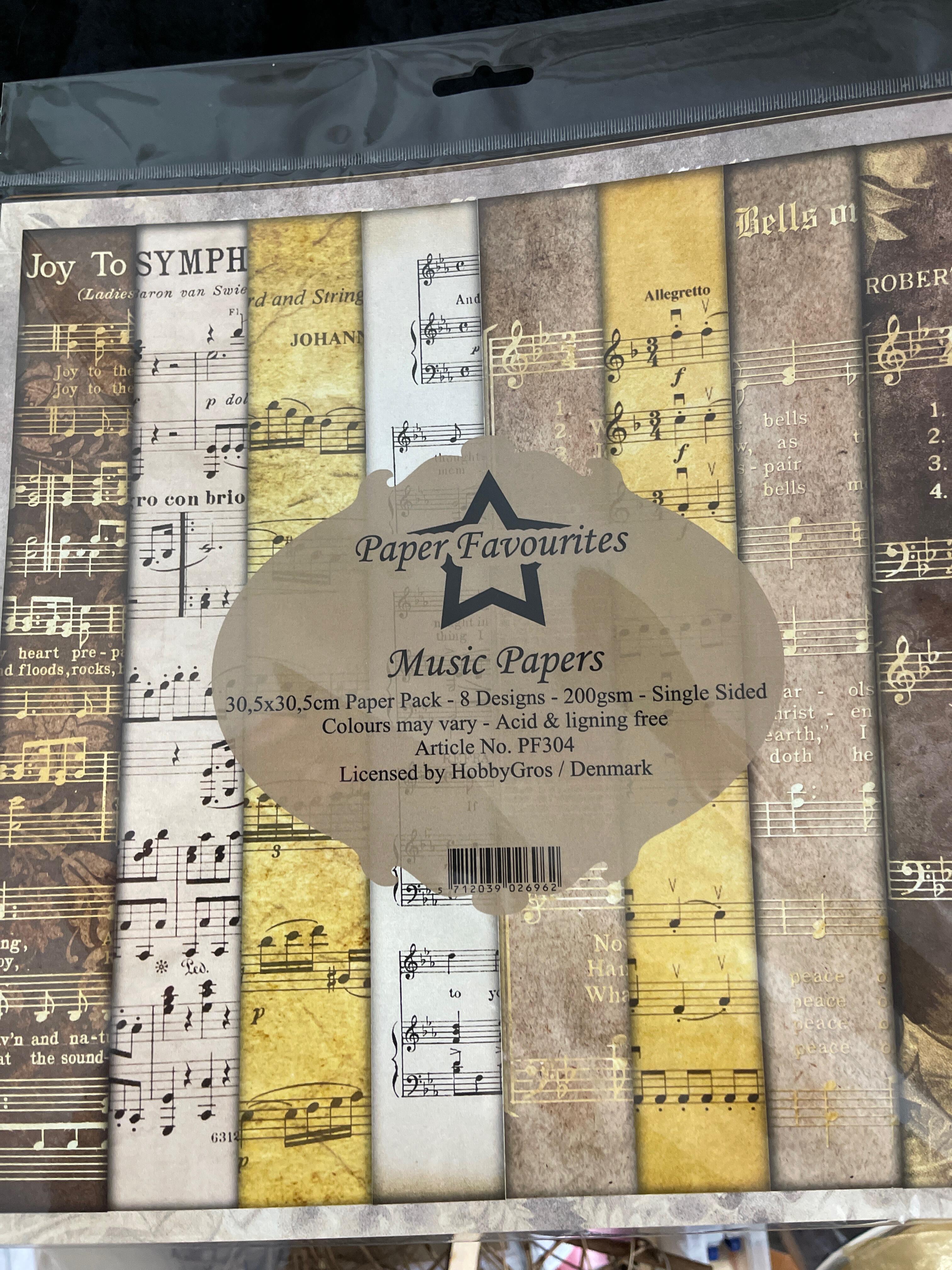 Paper favourites MUSIC PAPERS 12 x 12