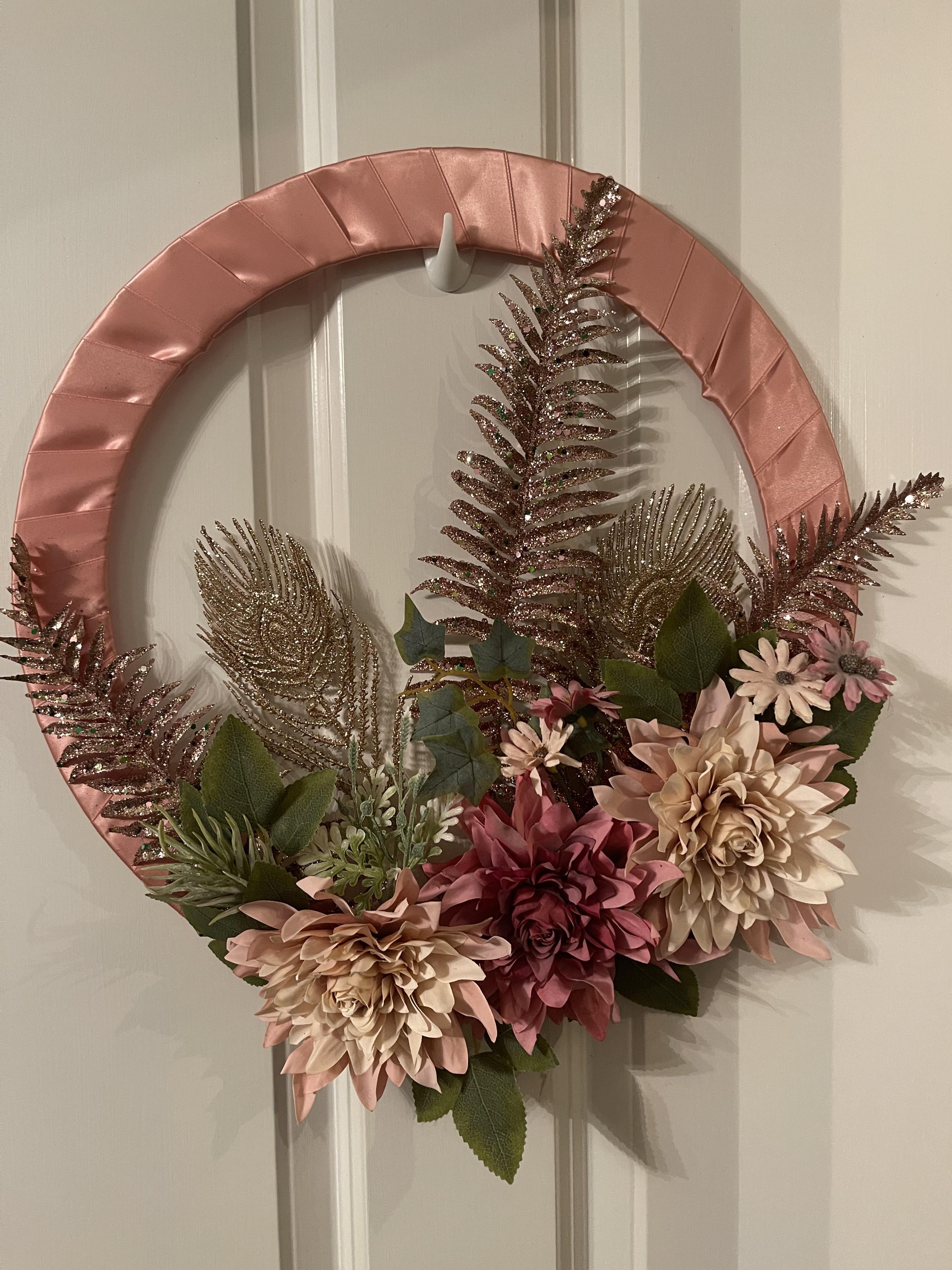 METAL / FLAT WIRE WREATH RING / BASE - IDEAL FOR DECO MESH- Set of 10 ...