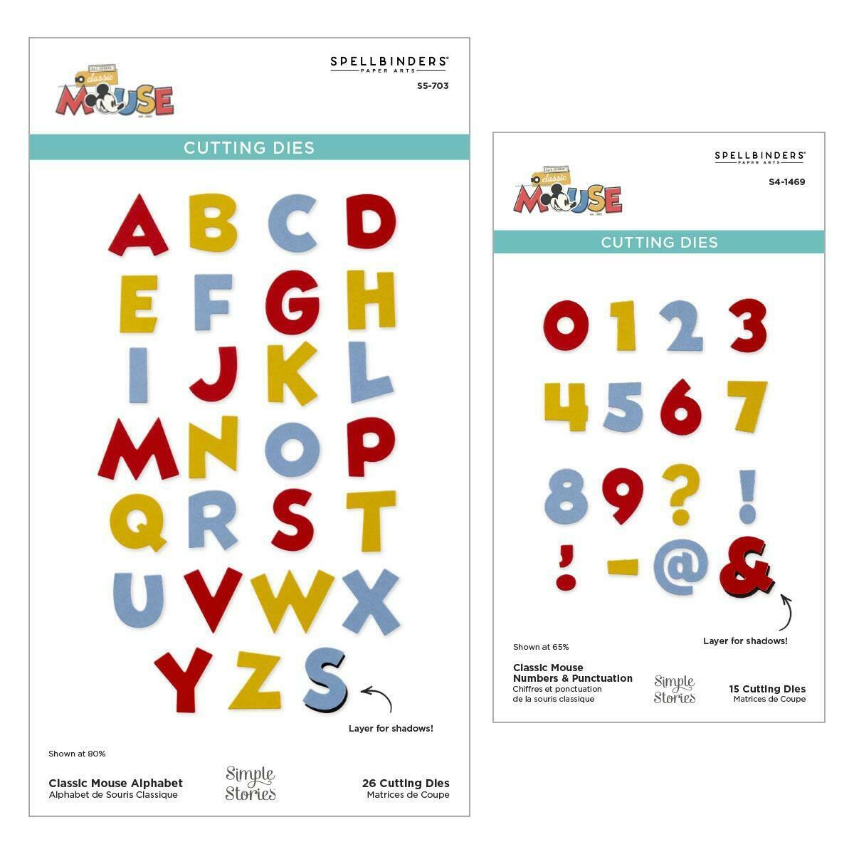 Spellbinders - Say Cheese Classic Mouse Alphabet & Numbers Bundle from ...