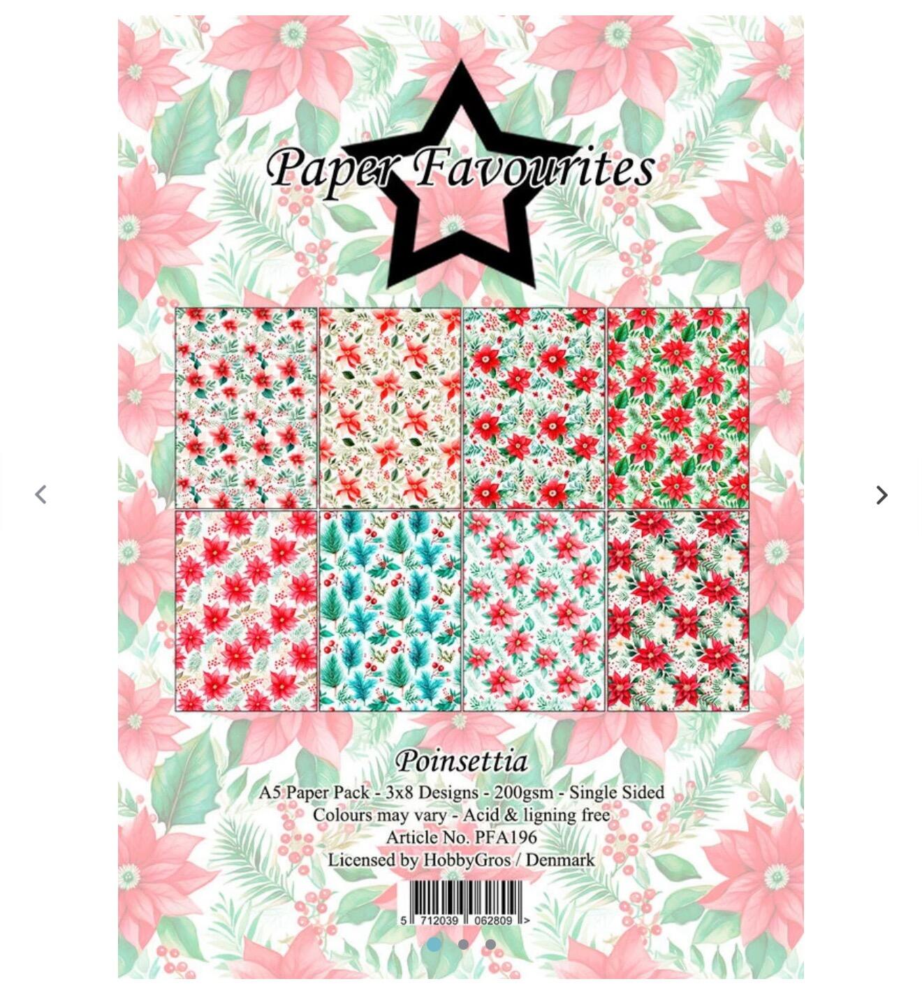 Poinsettia A5 Paper Pad (PFA196