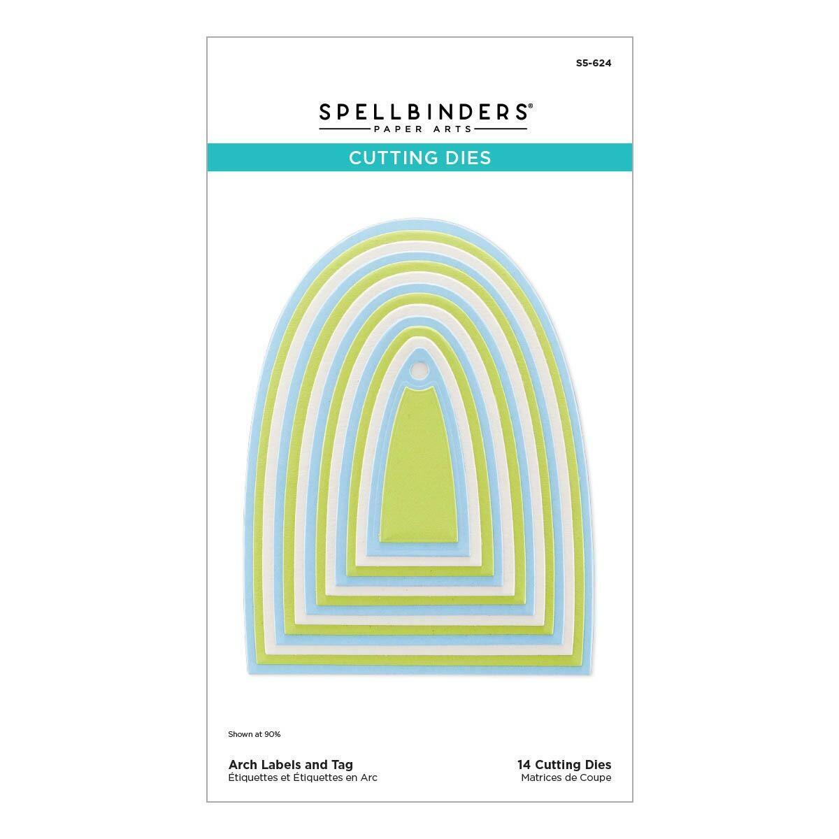 Spellbinders - Arch Labels and Tag Etched Dies from the Sealed 3D ...