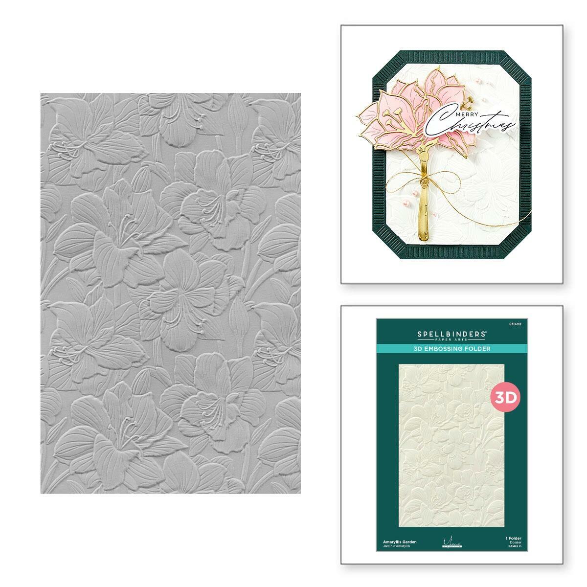 Spellbinders - Amaryllis Garden 3D Embossing Folder from the Amaryllis ...