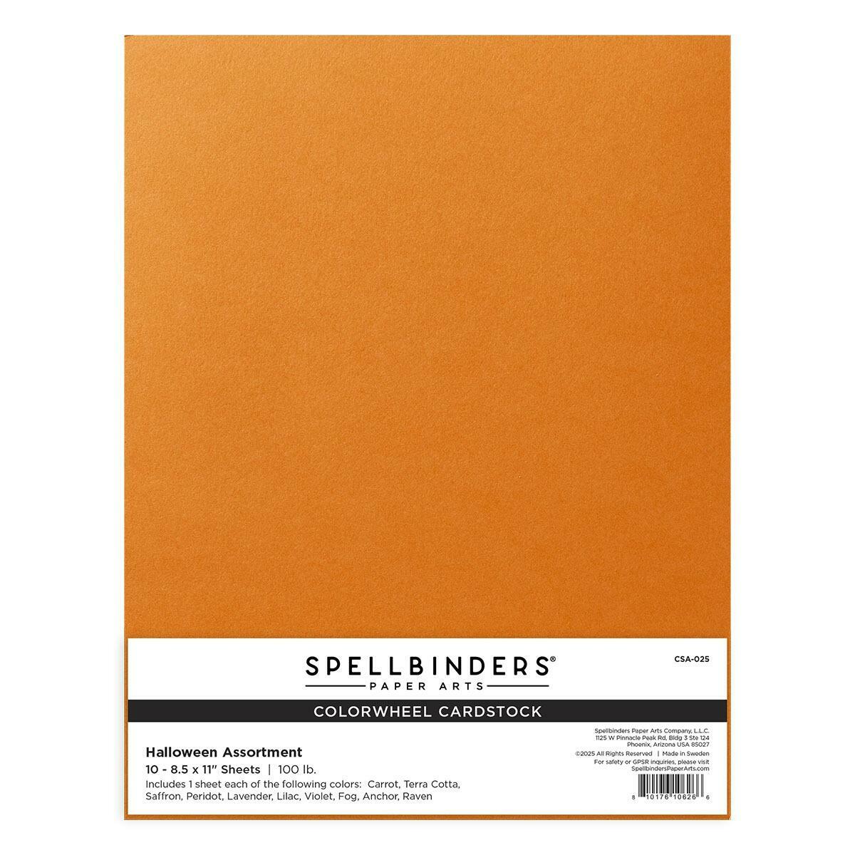 Spellbinders - A4 Halloween Assortment ColorWheel Cardstock - 10 Sheets