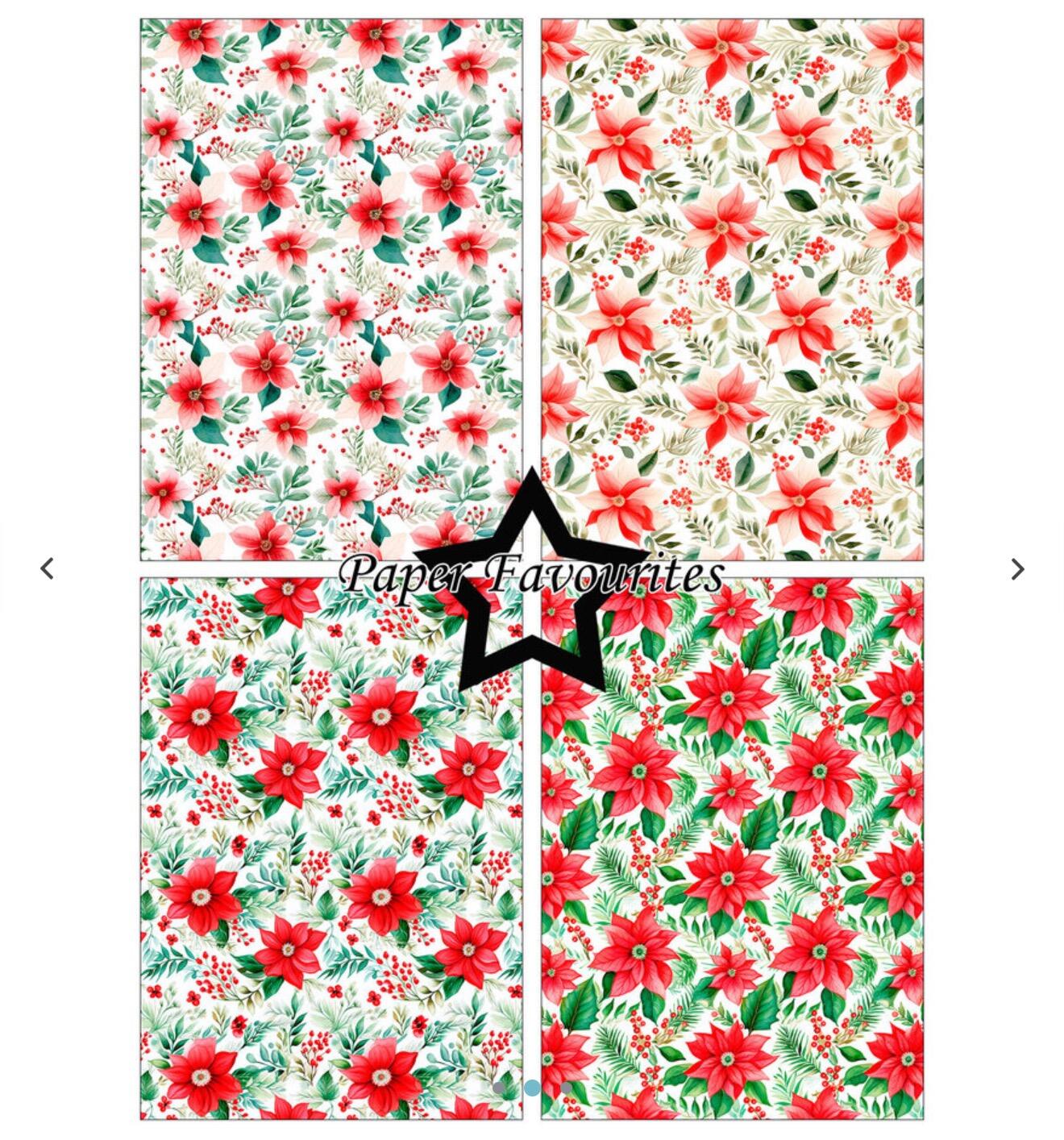 Poinsettia A5 Paper Pad (PFA196