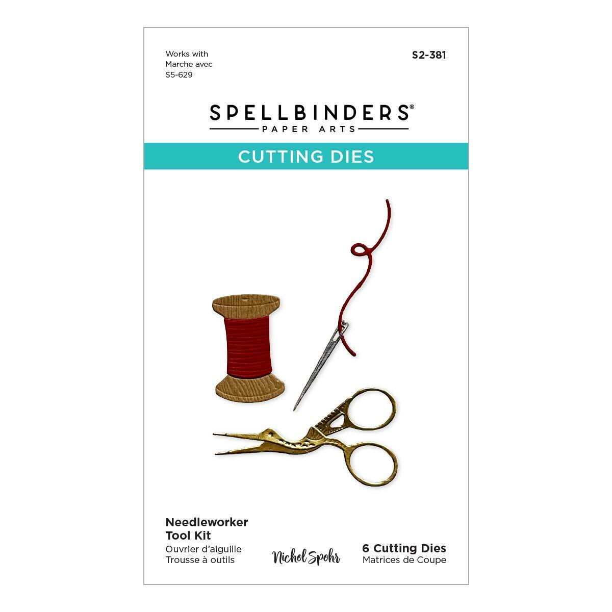 Spellbinders- Needleworker Tool Kit Etched Dies from the Nichol's ...