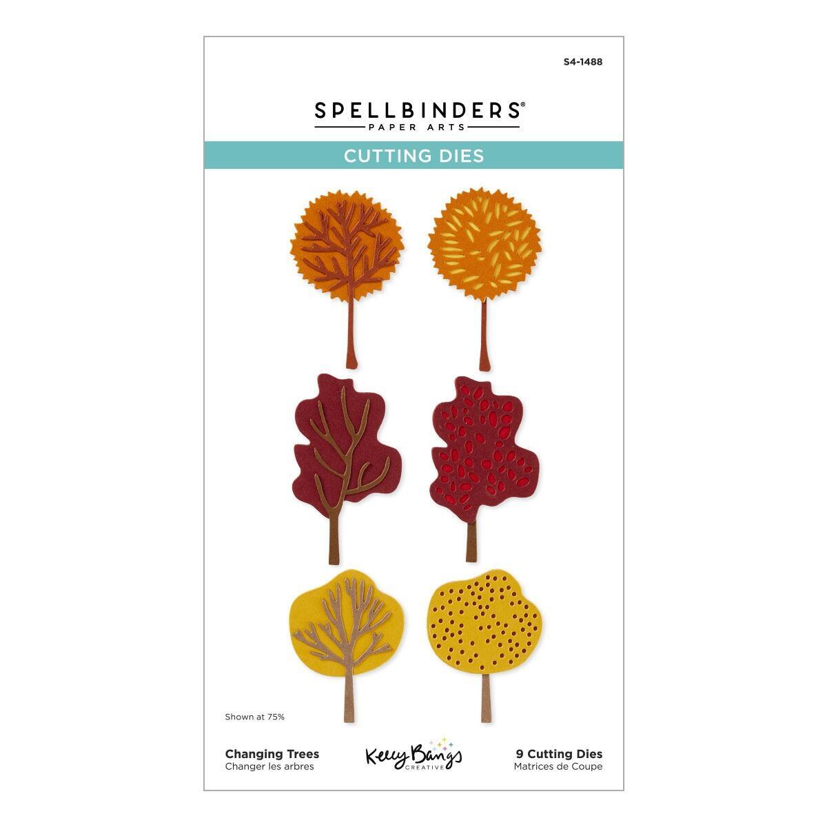 Spellbinders - Changing Trees Etched Dies from the Autumn Archives ...