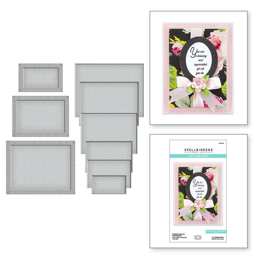 Spellbinders - Fluted Classics Rectangles Etched Dies from the Fluted ...