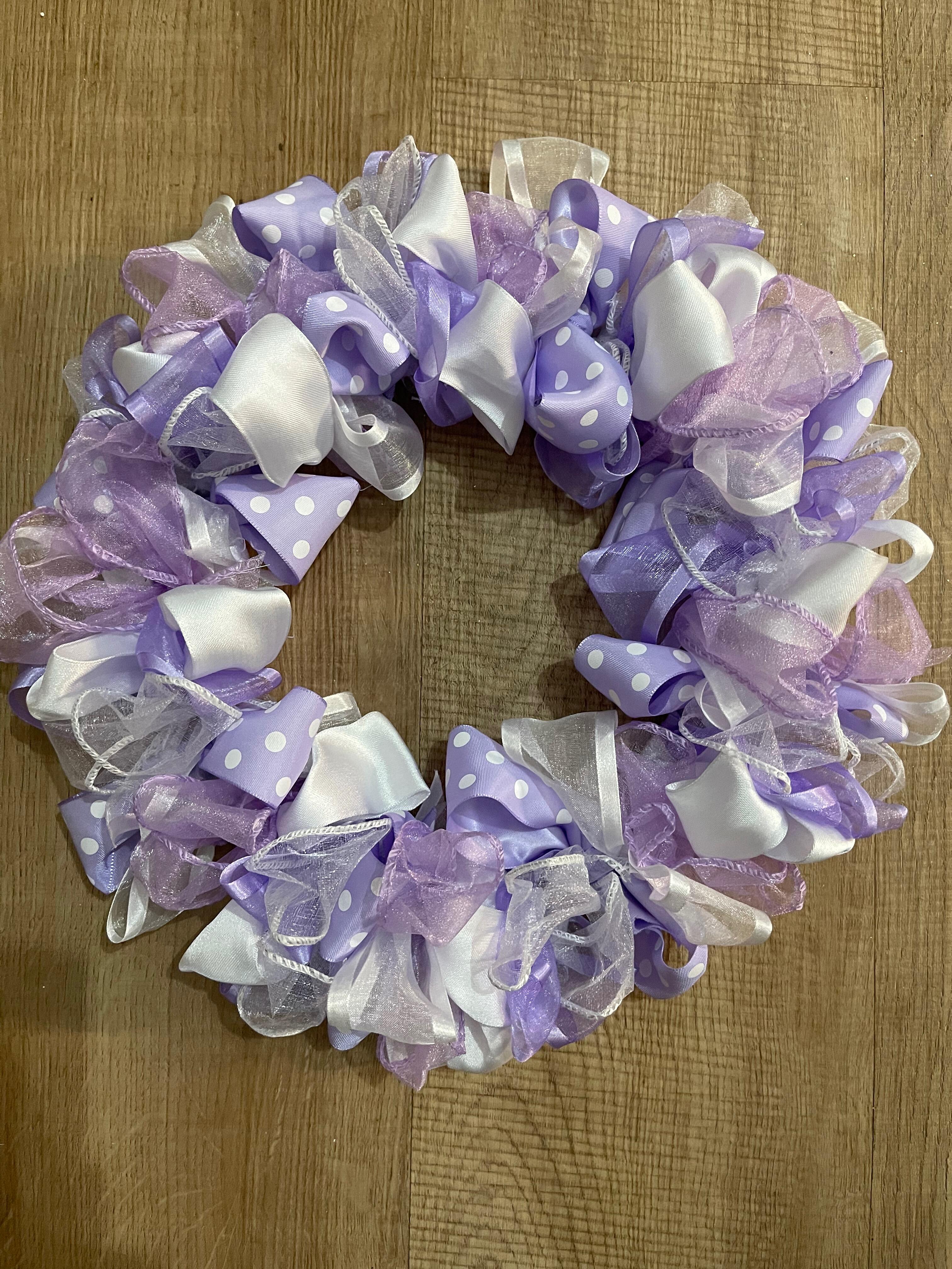 Lilac mini bow wreath