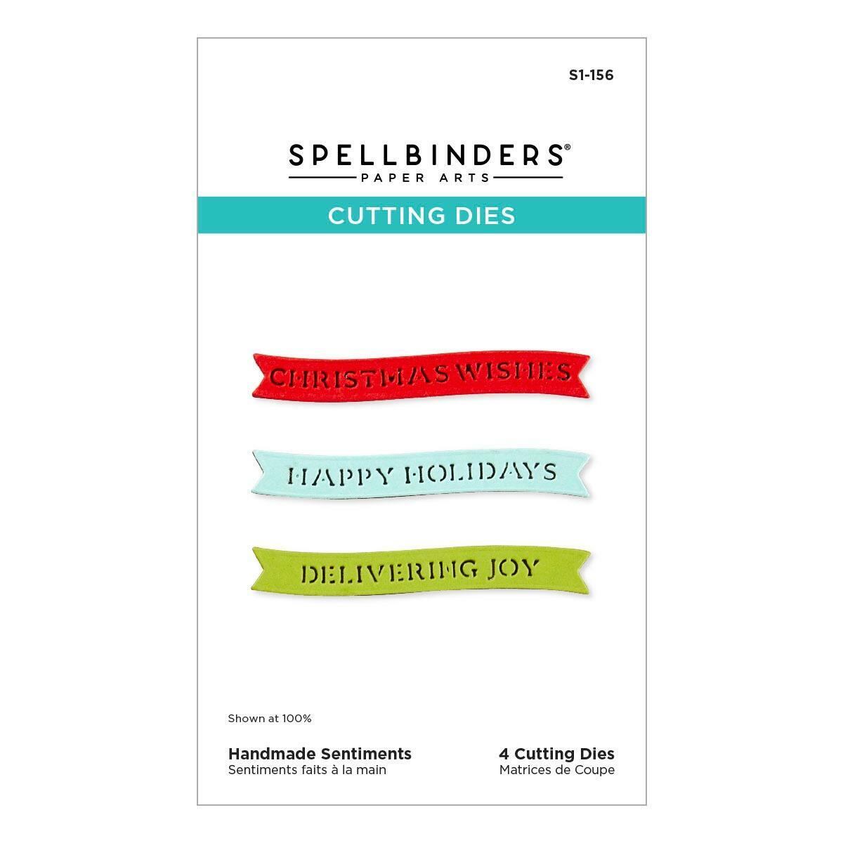 Spellbinders- Handmade Sentiments Etched Dies from the Handmade ...