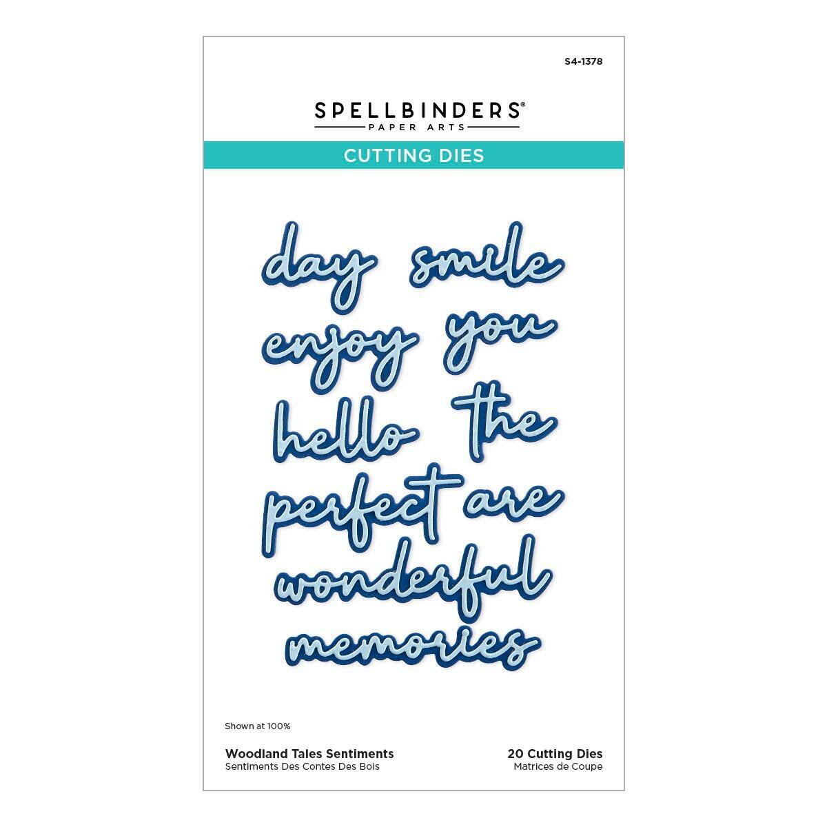 Spellbinders - Woodland Tales Sentiments Etched Dies from the Woodland ...