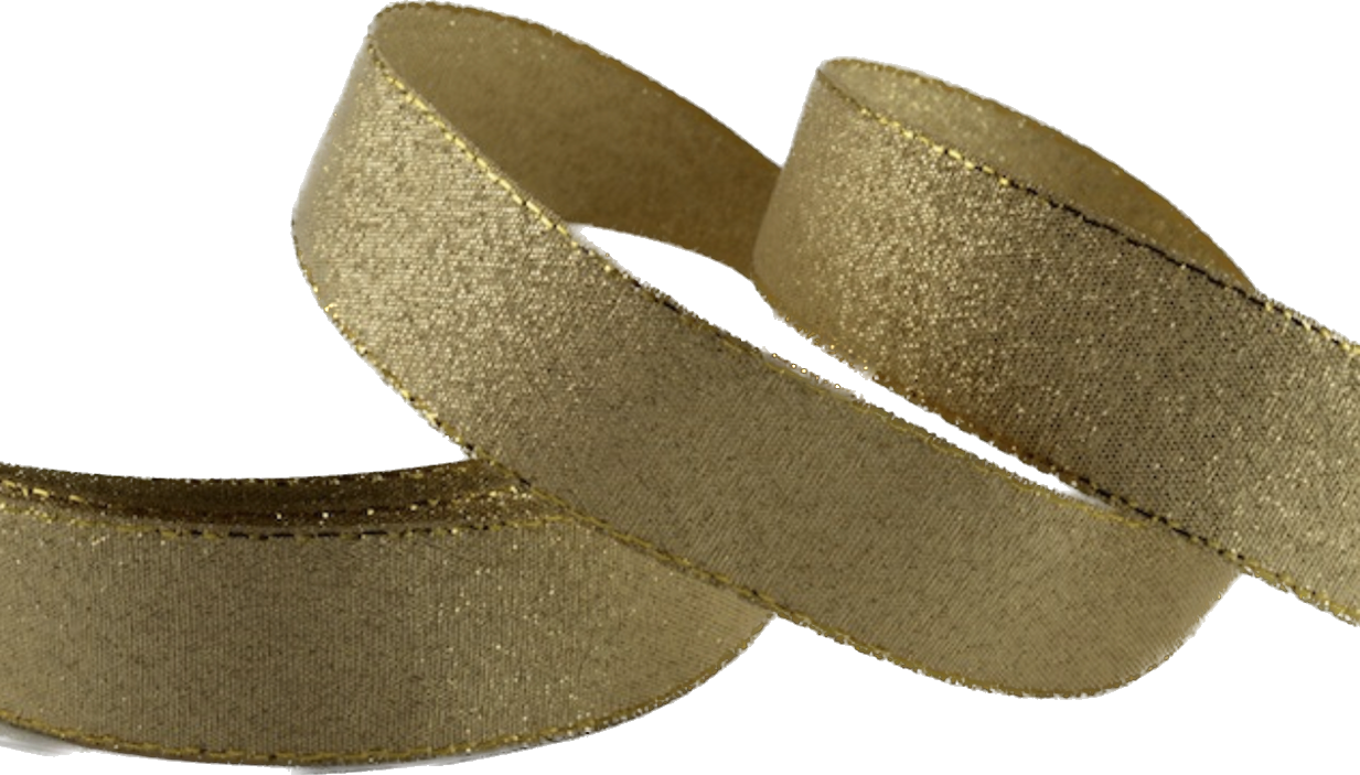 36MM LUREX RIBBON WITH LUREX EDGE (20 METRES) GOLD or SILVER
