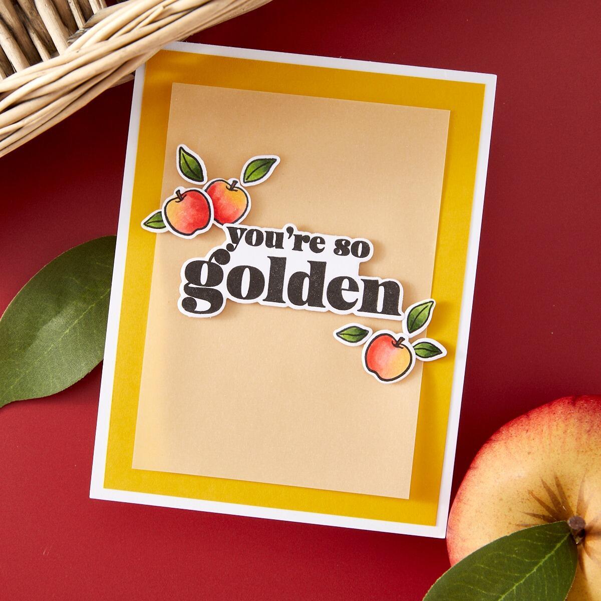 Hero Arts - You're Golden Stamp & Cut Set from the I Pick You Collection