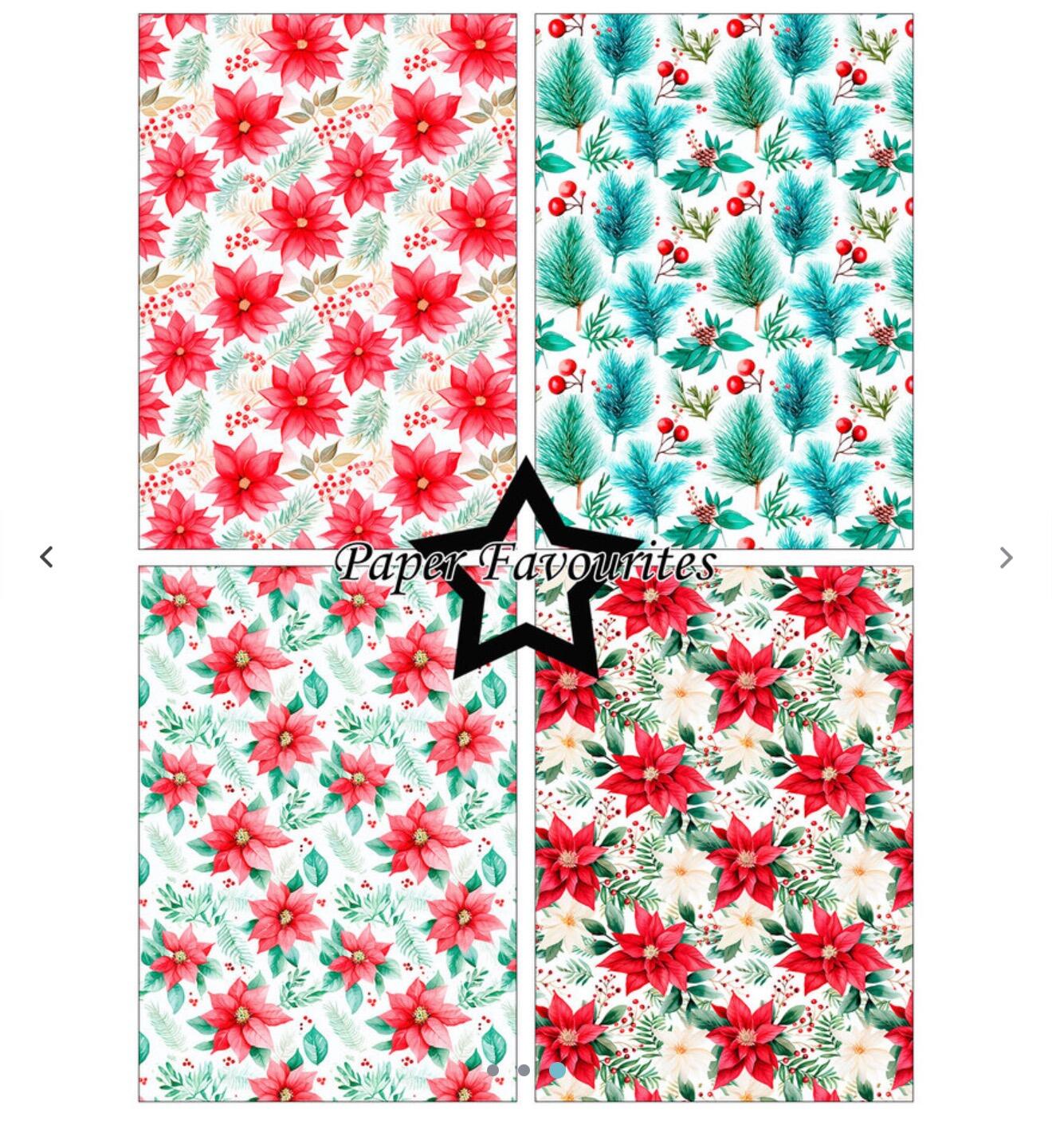Poinsettia A5 Paper Pad (PFA196