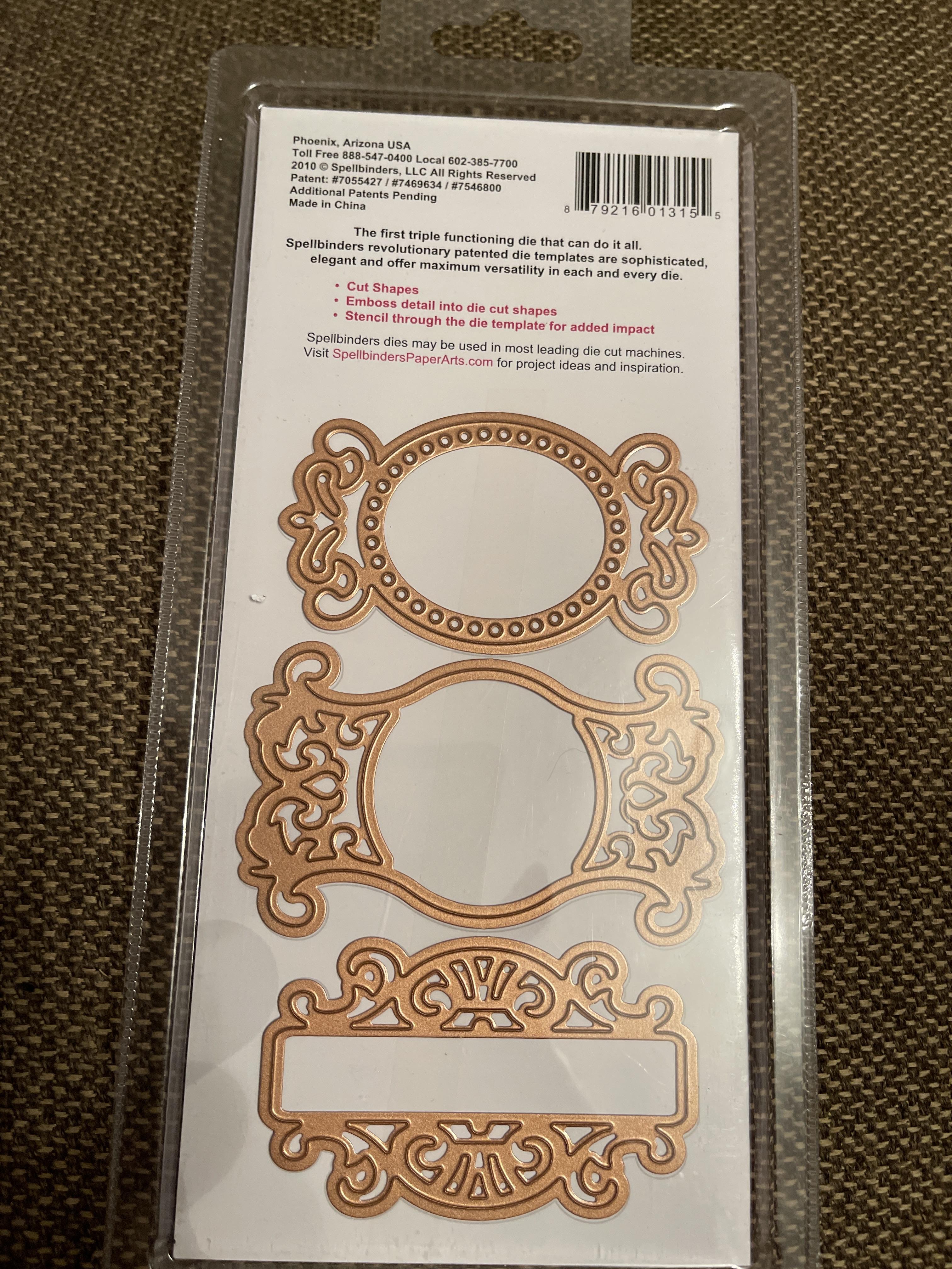 Spellbinders FANCY TAGS THREE