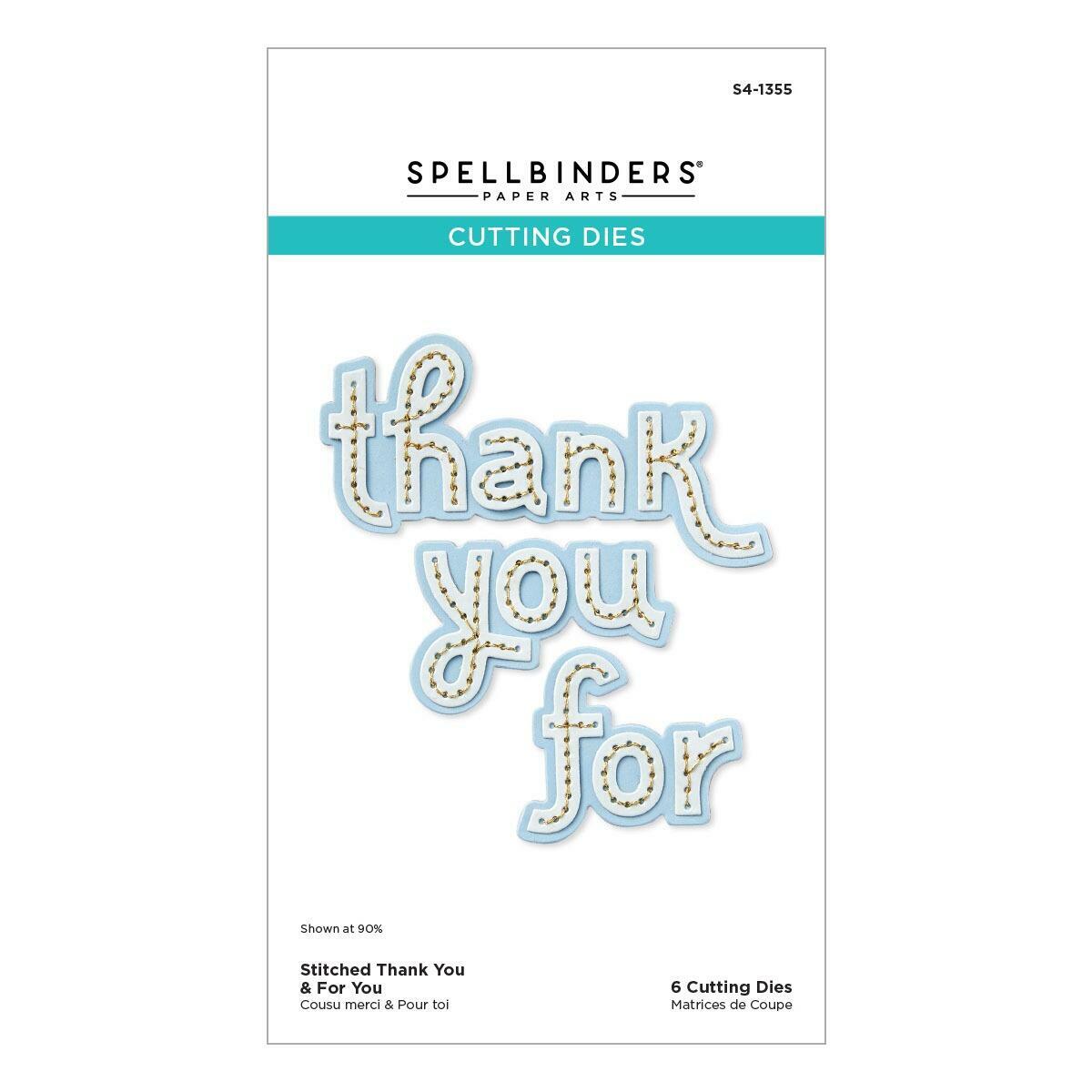 Spellbinders - Stitched Thank You & For You Etched Dies from the Out ...