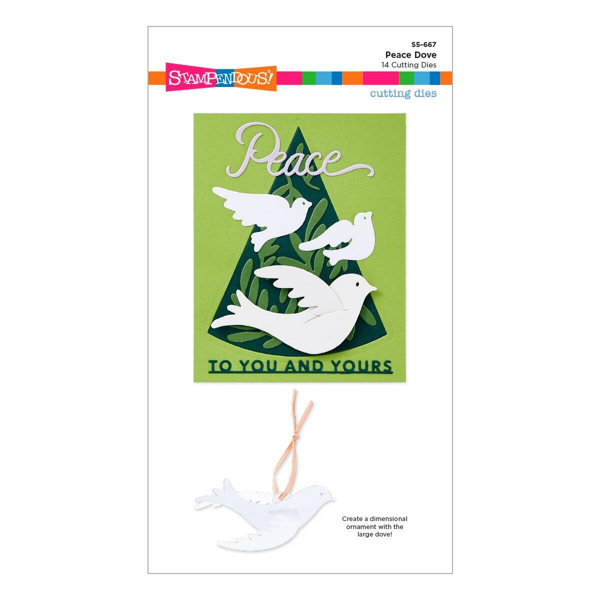 Spellbinders- Peace Dove Etched Dies from the Season of Wonder ...