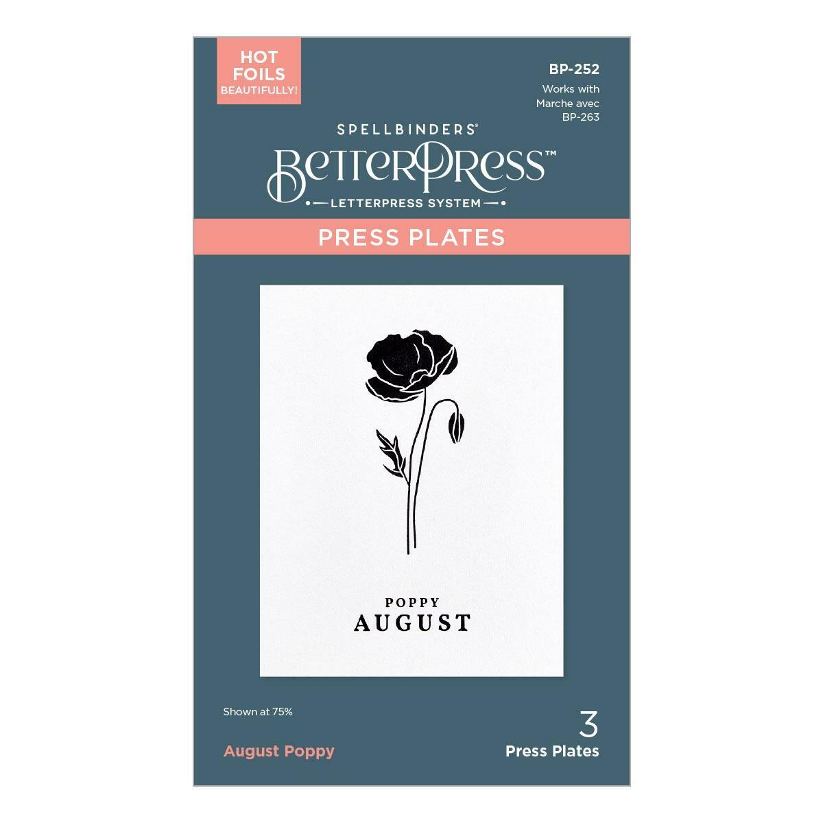 Spellbinders - August Poppy Press Plates from the Florals Through the ...