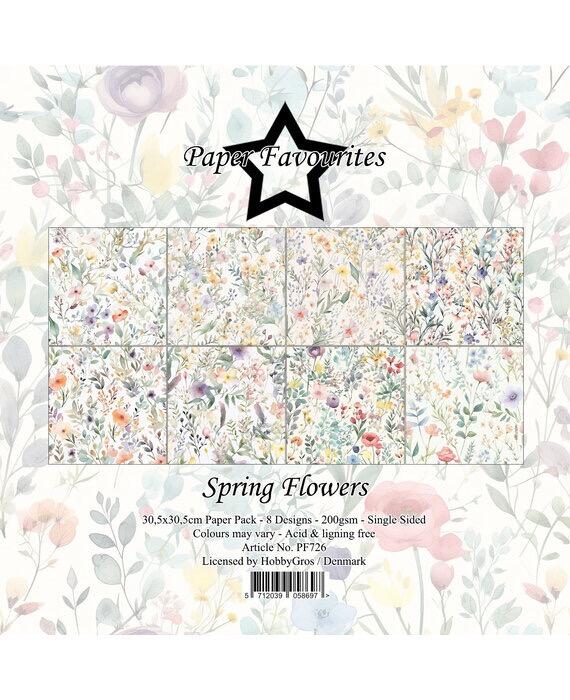 Spring Flowers 12x12 Inch Paper Pad (PF726)