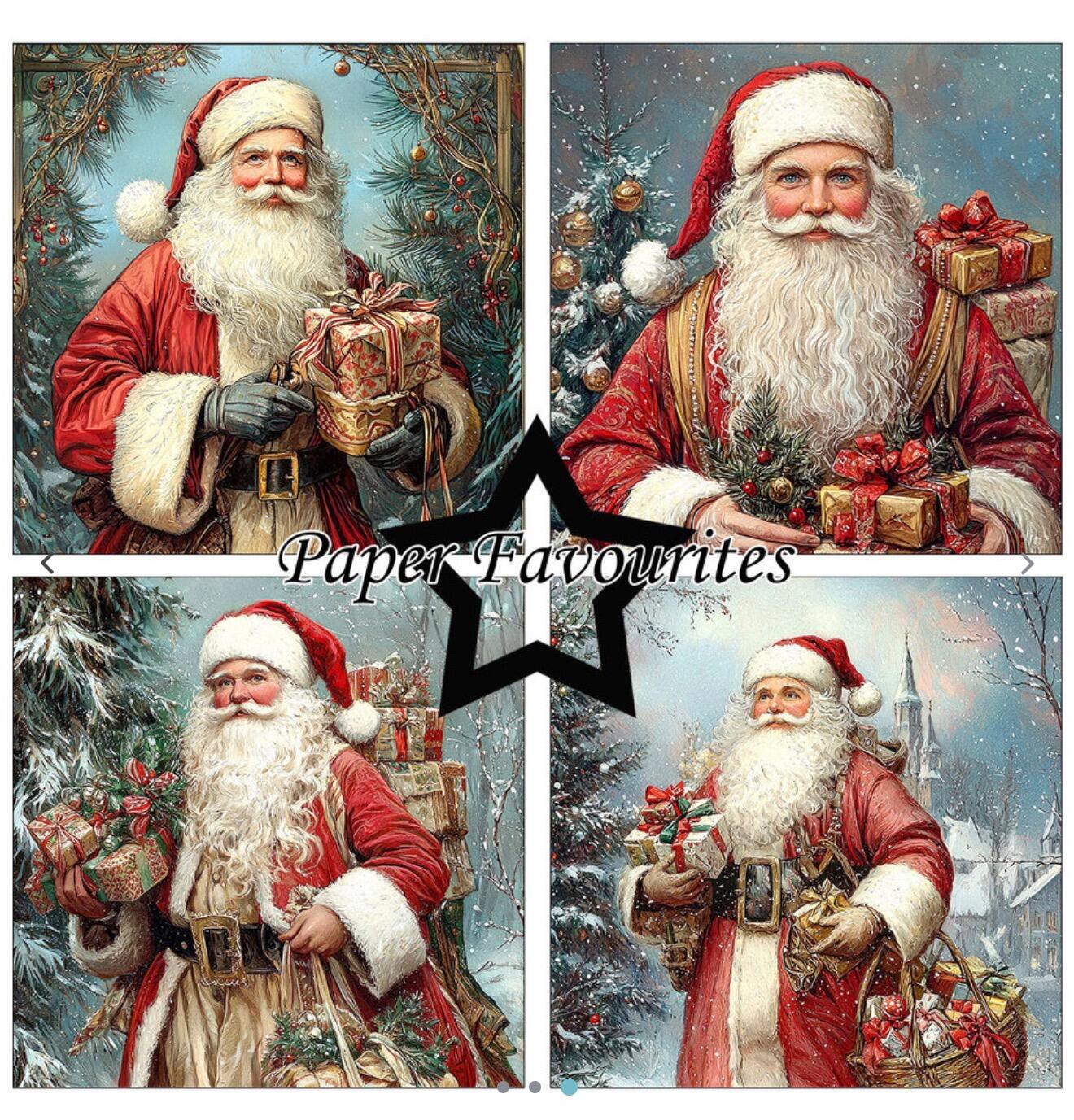 Vintage Santa 6x6 Inch Paper Pad (PF550