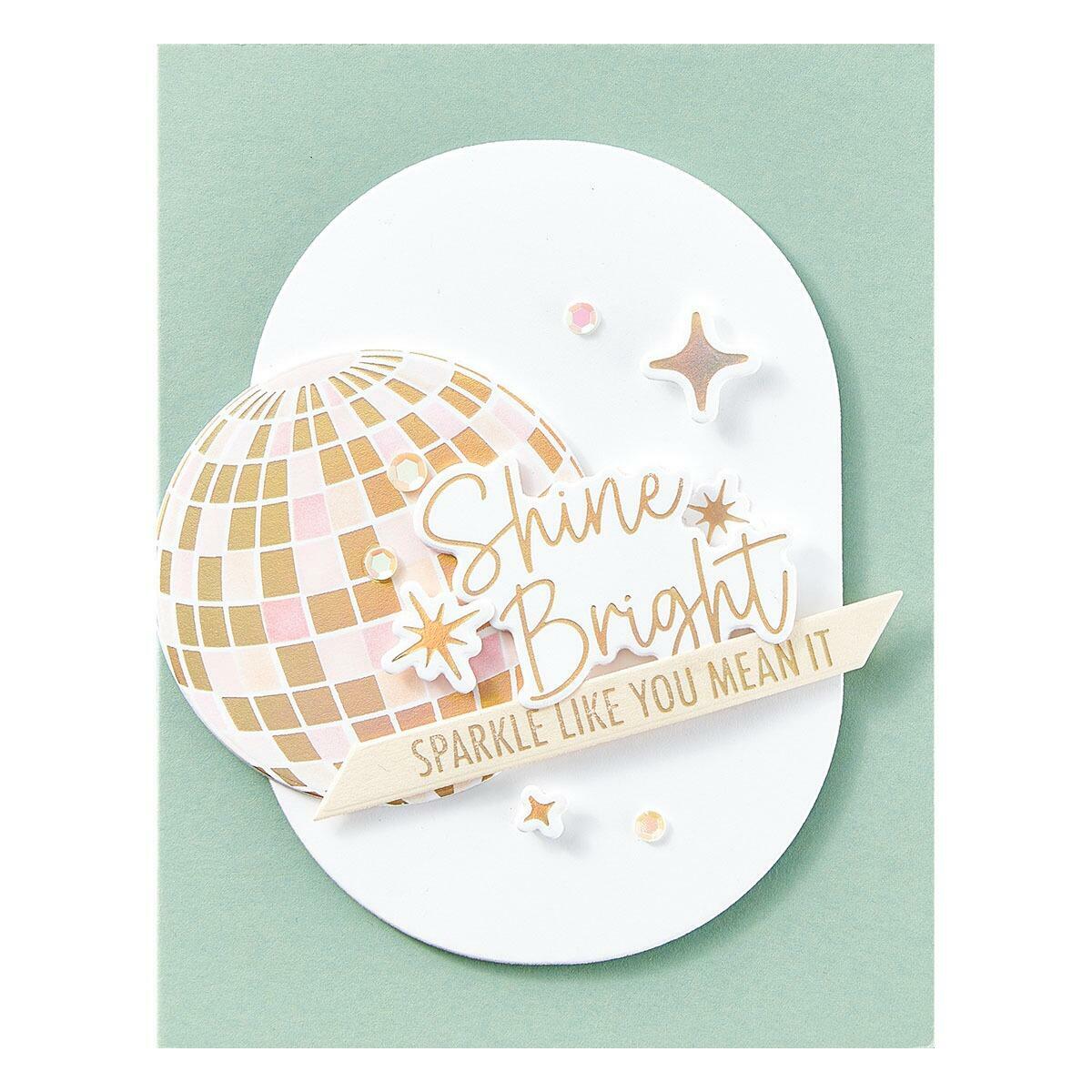 Spellbinders - Disco Impressions Press Plate & Die Set from the Shine ...