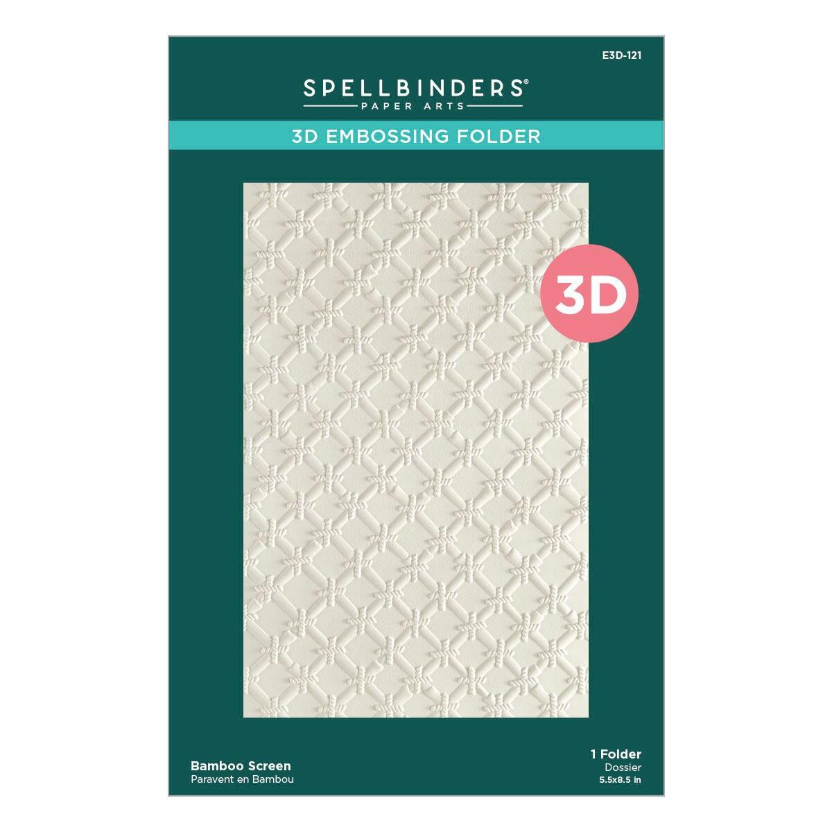 Spellbinders - Bamboo Screen 3D Embossing Folder from the Cheerful ...