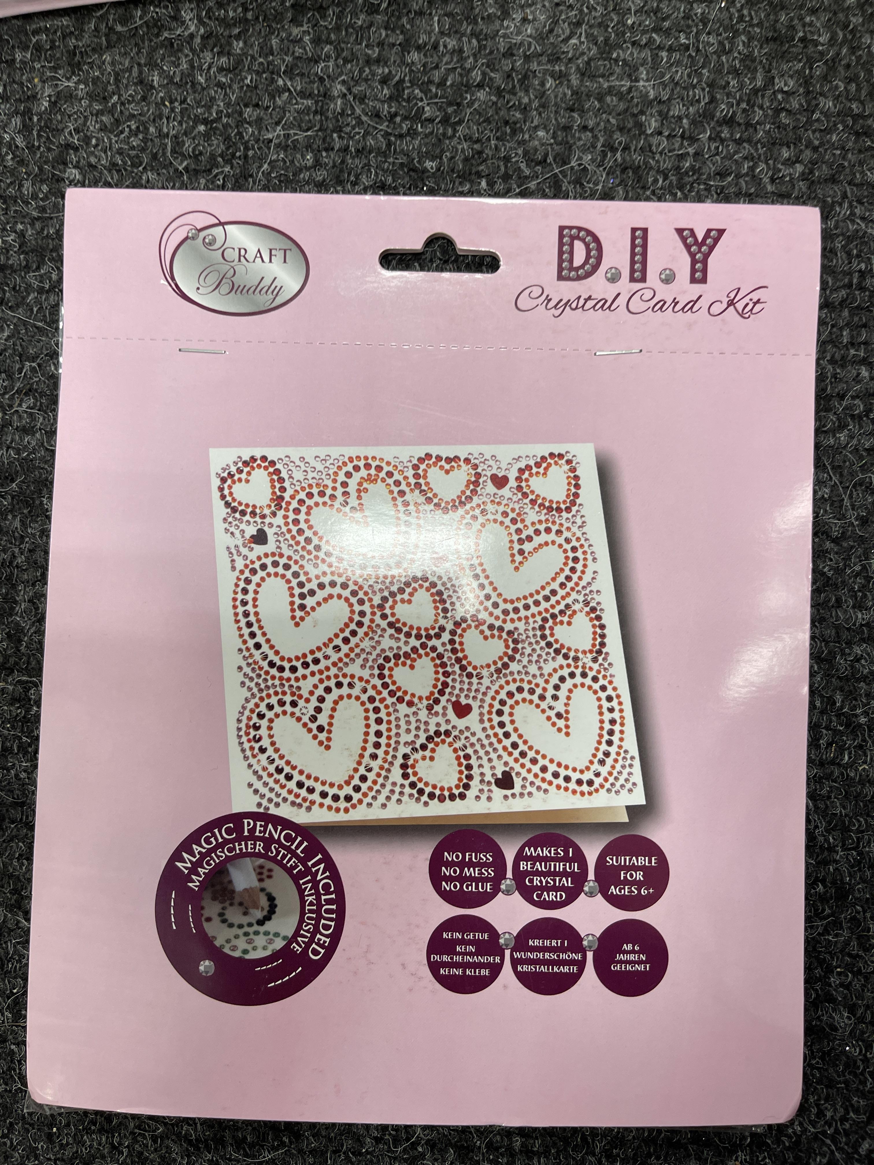 Crystal art HEART TO HEART card kit