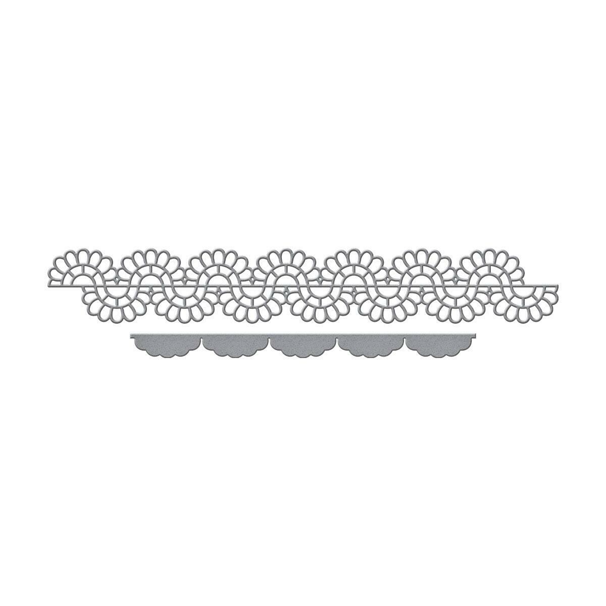 Spellbinders - Scallop Border Etched Dies from the Vivid Expressions ...