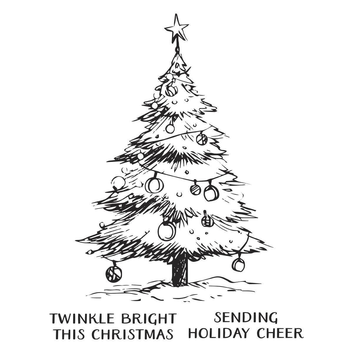 Spellbinders - Twinkle Bright Tree Registration BetterPress Plates from ...