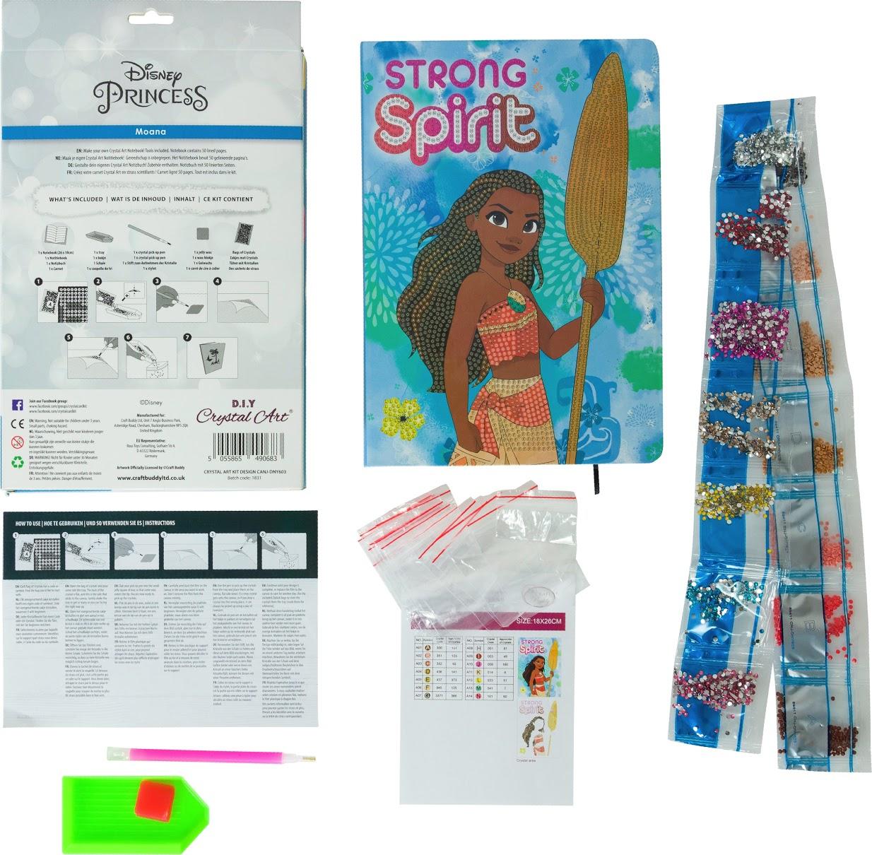 Disney Moana Crystal Art Notebook Kit (CANJ-DNY603)