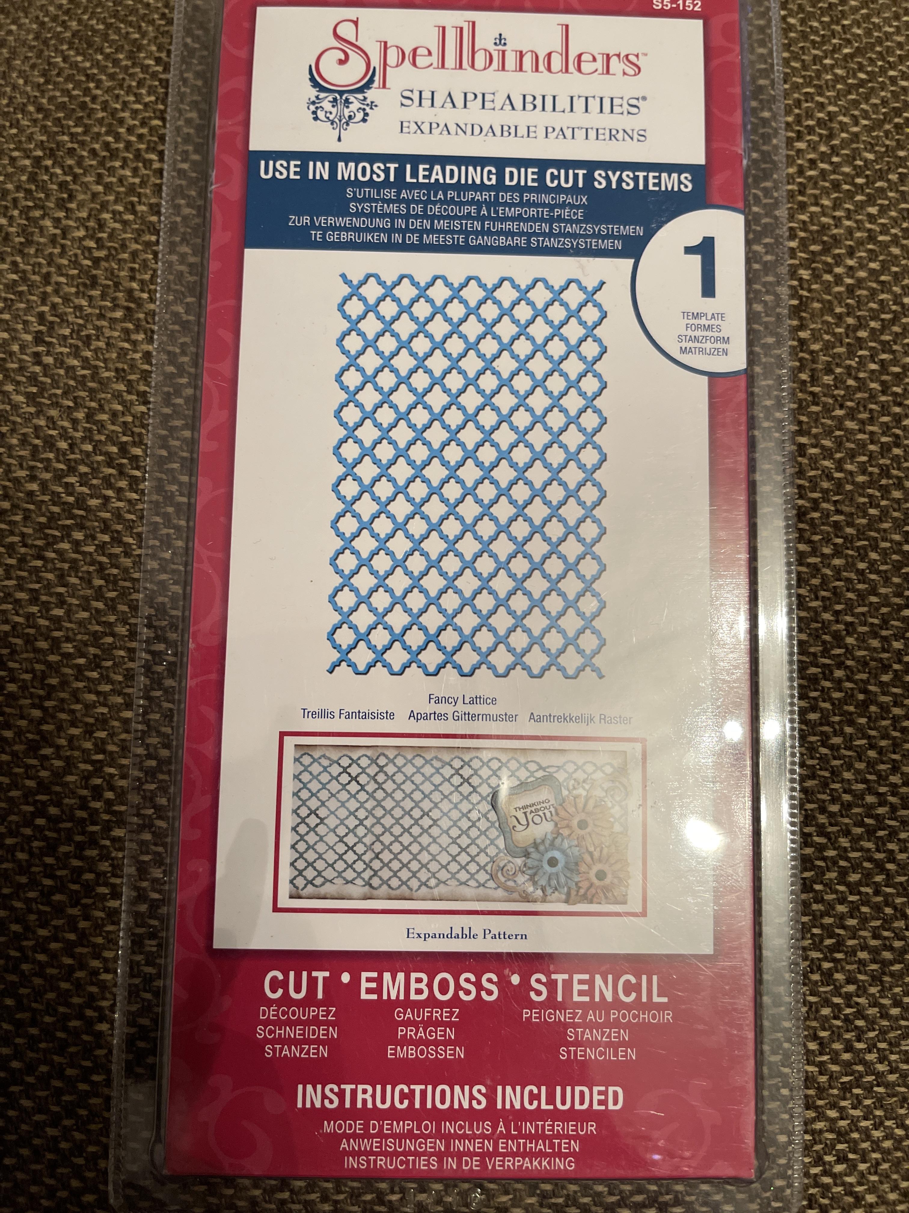 Spellbinders FANCY LATTICE DIE SET