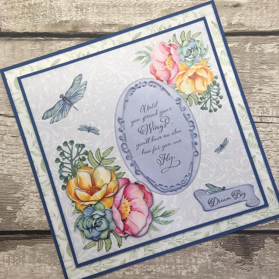 Dawn Bibby Designs - WINGS OF PARADISE - FULL SET OF DIES AND CHARISMA.