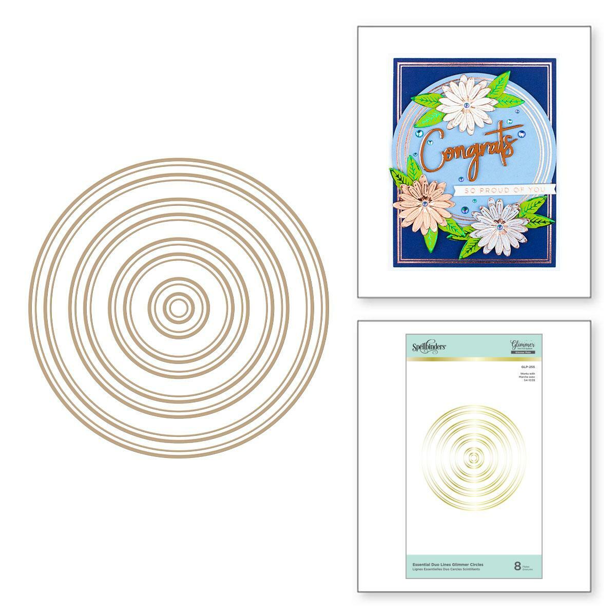Spellbinders - Essential Duo Lines Glimmer Circles Glimmer Hot Foil ...