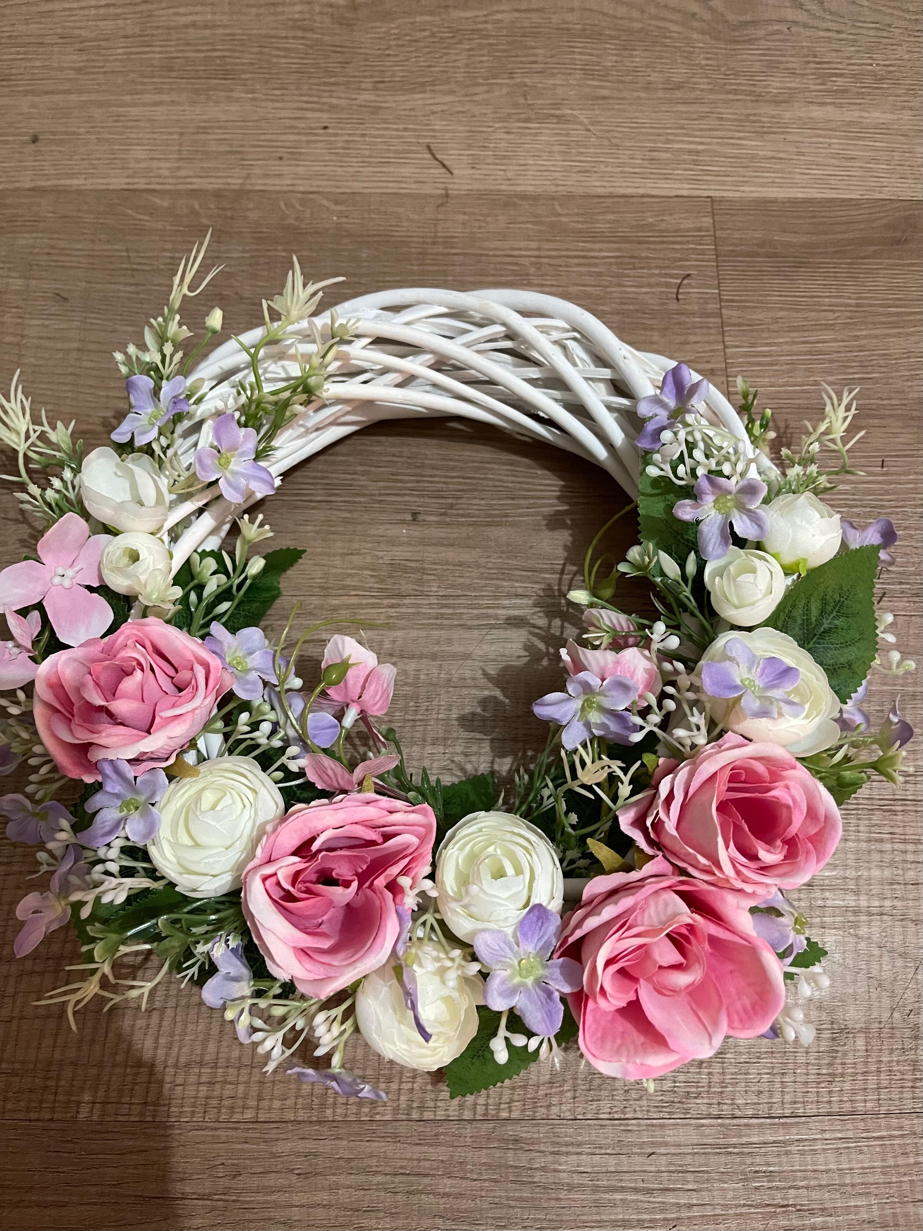 Mini Willow wreath kit pink/lilac