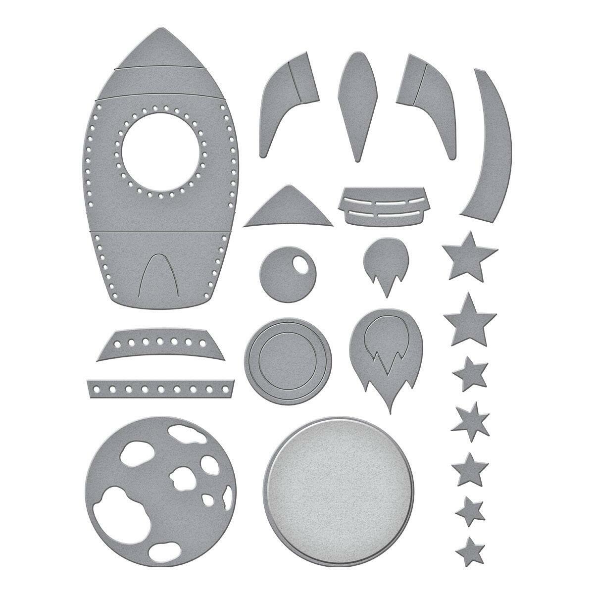 Spellbinders - To the Moon Etched Dies from the Simon's Space Adventure ...