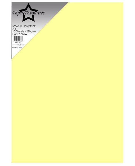 Paper Favourites Light Yellow A4 Smooth Cardstock (PFSS702
