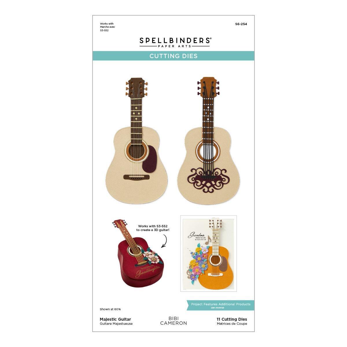 Spellbinders - Majestic Guitar Etched Dies from the Bibi's Musical ...
