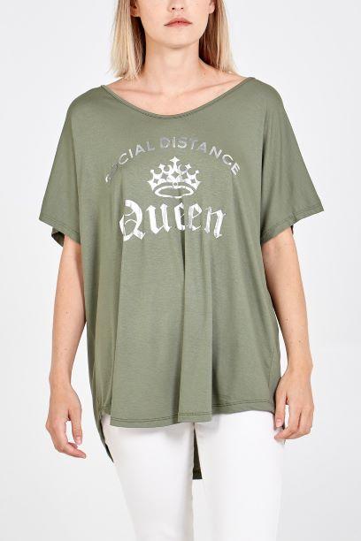 Social distance Queen t-shirt