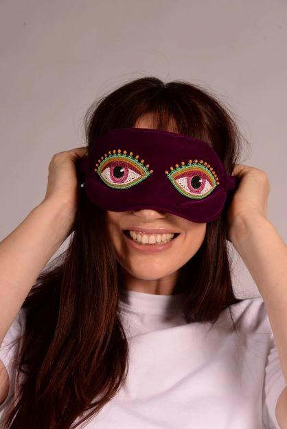 Velvet eye mask
